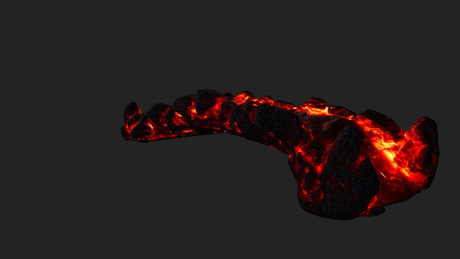 Lava Old Bridge - 3D Model by icekazim