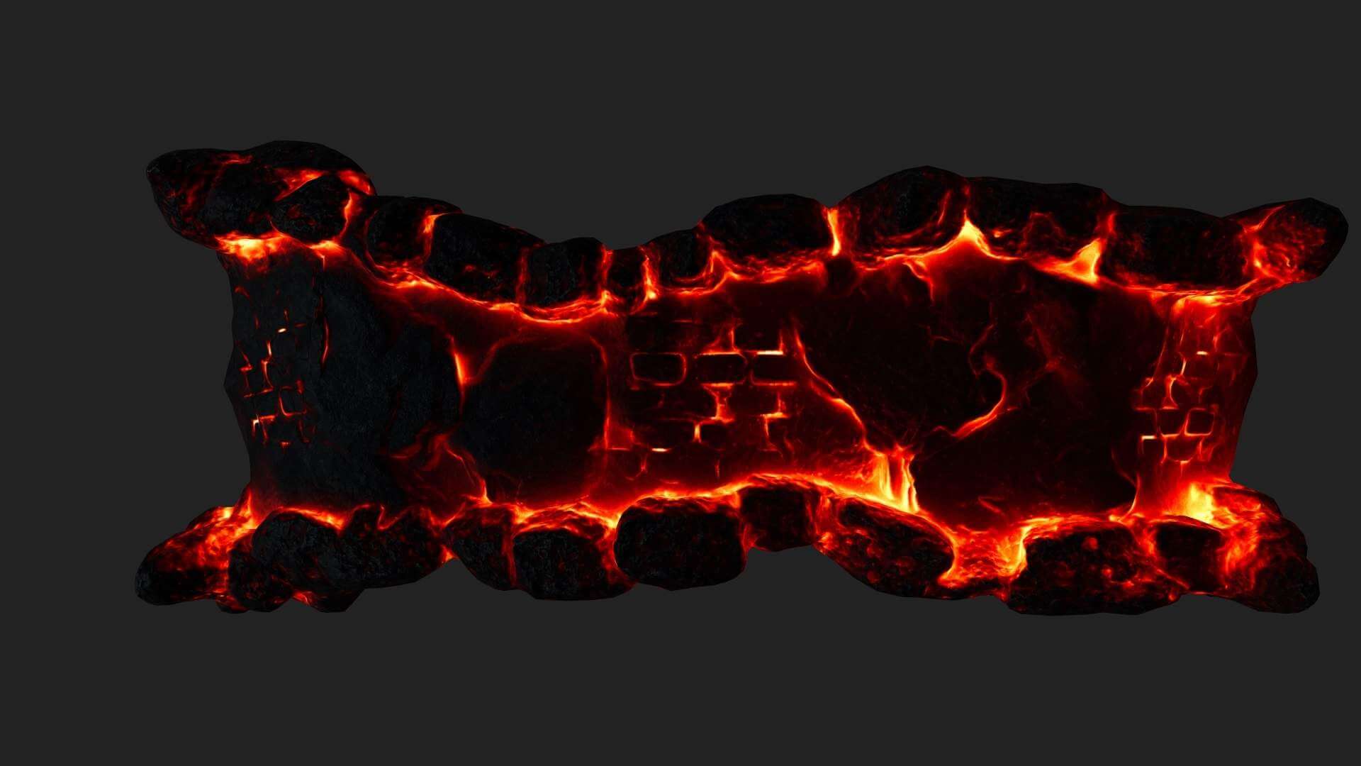 Lava Old Bridge - 3D Model by icekazim