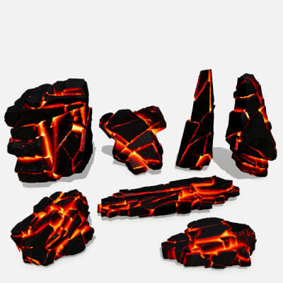Lava Rock 2 - 3D Model by icekazim