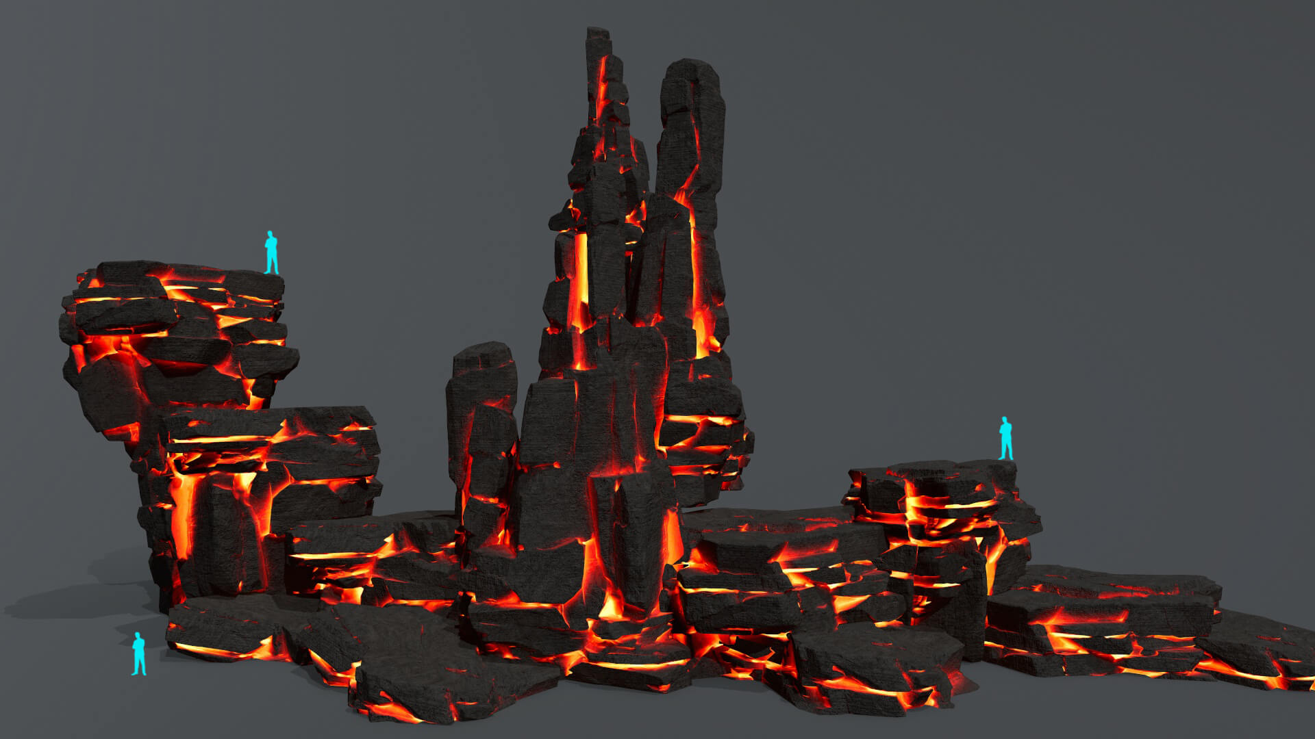 Lava Rocks 01 - 3D Model by icekazim