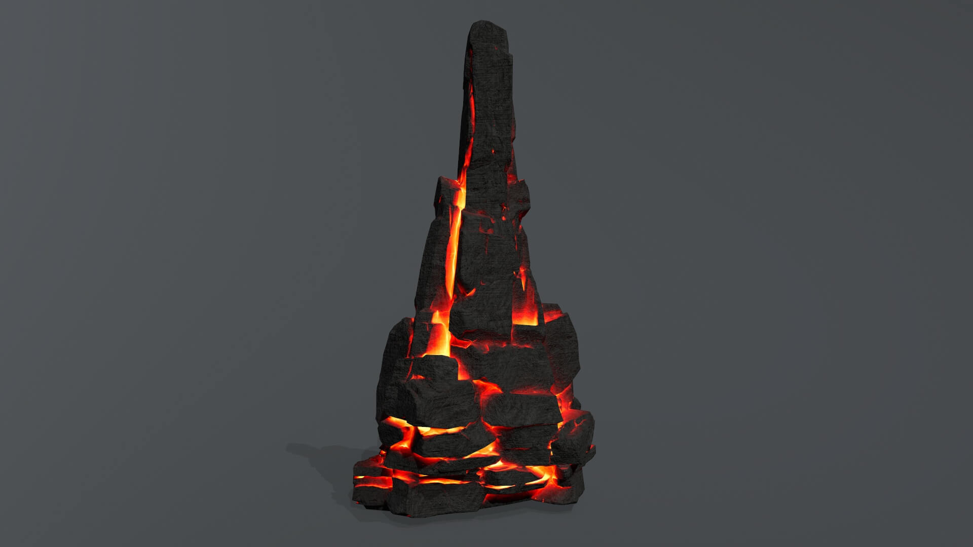 Lava Rocks 01 - 3D Model by icekazim