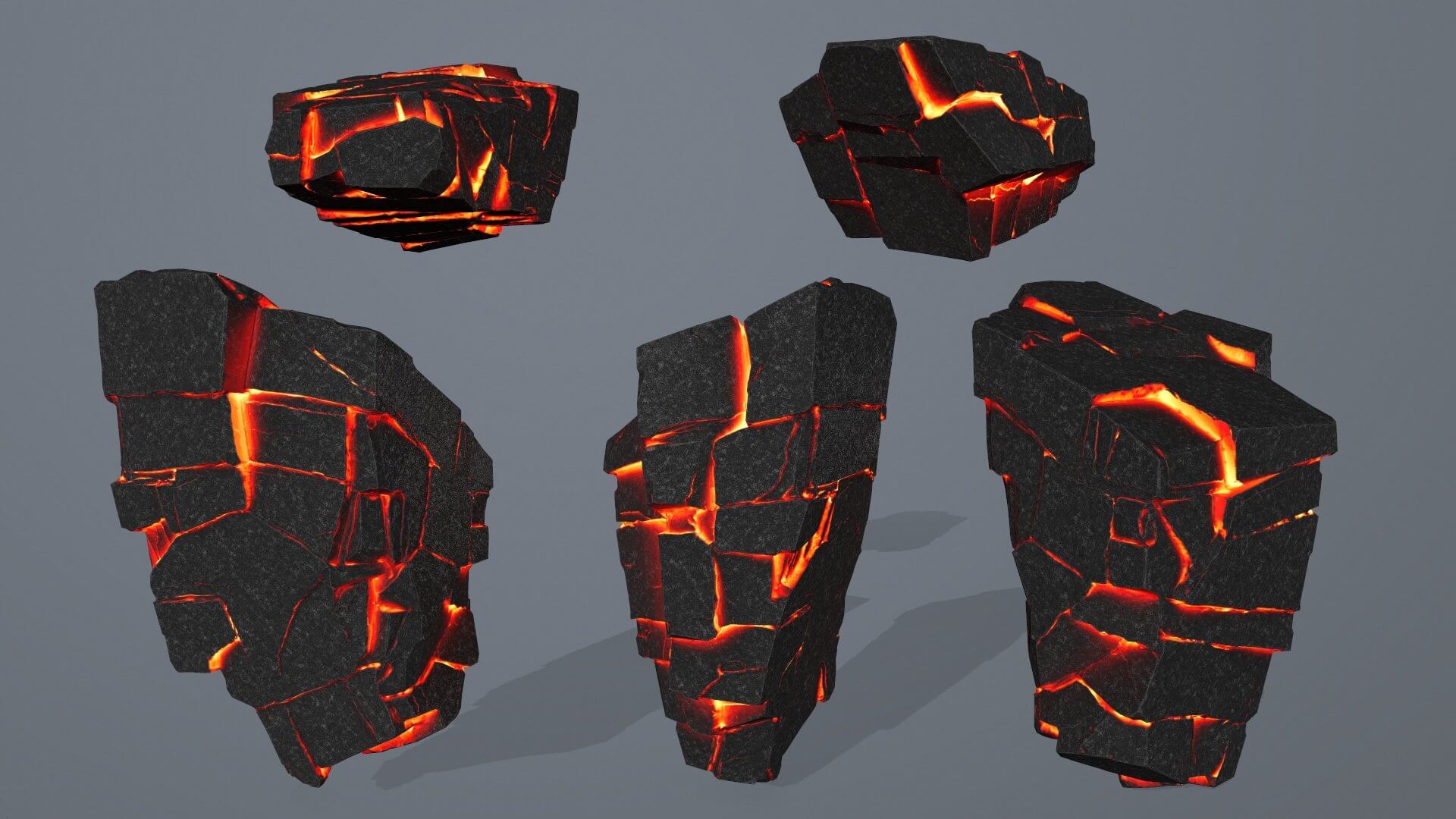 Lava Rocks - 3D Model by icekazim