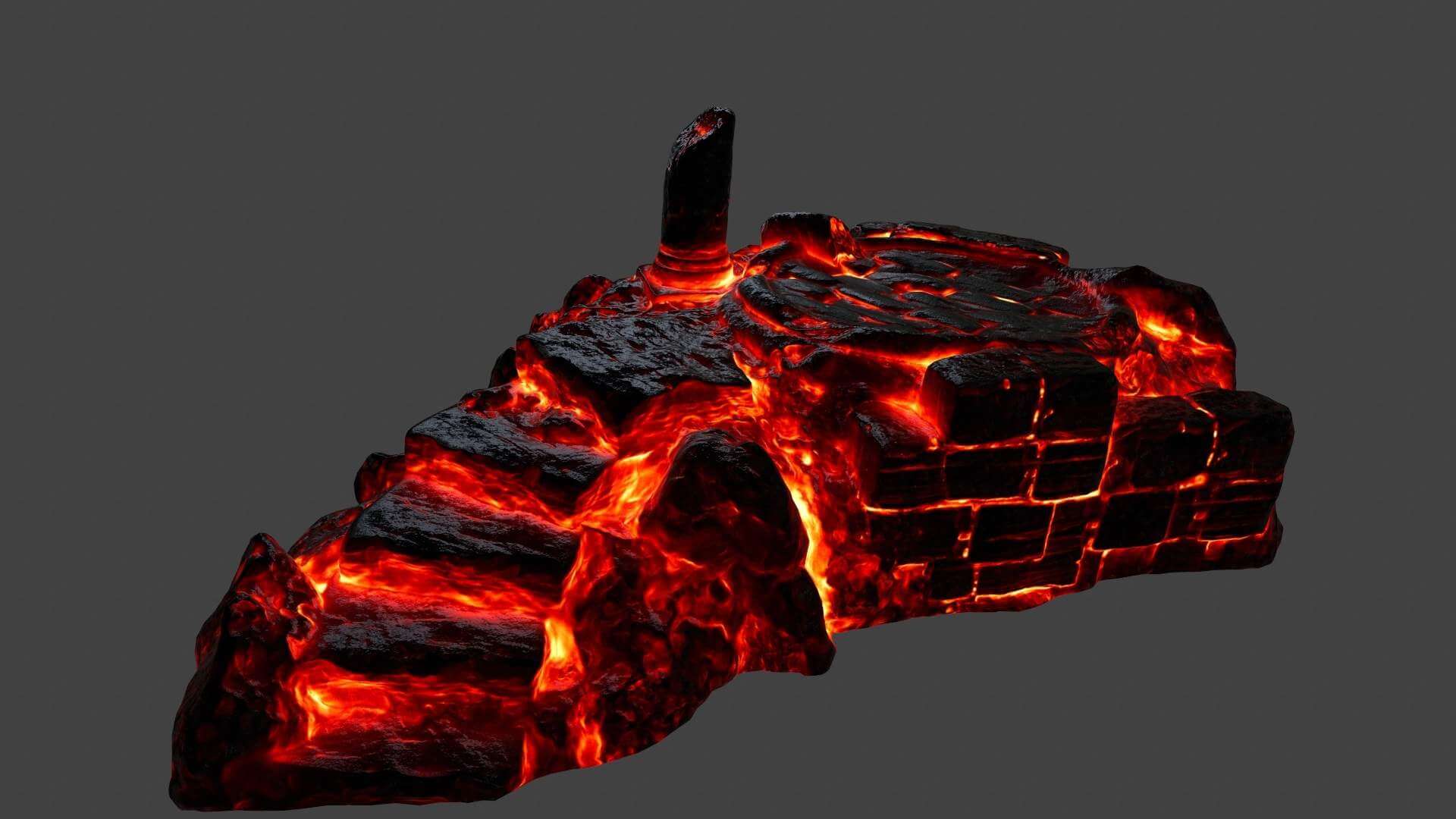 Lava Temple - 3D Model by icekazim