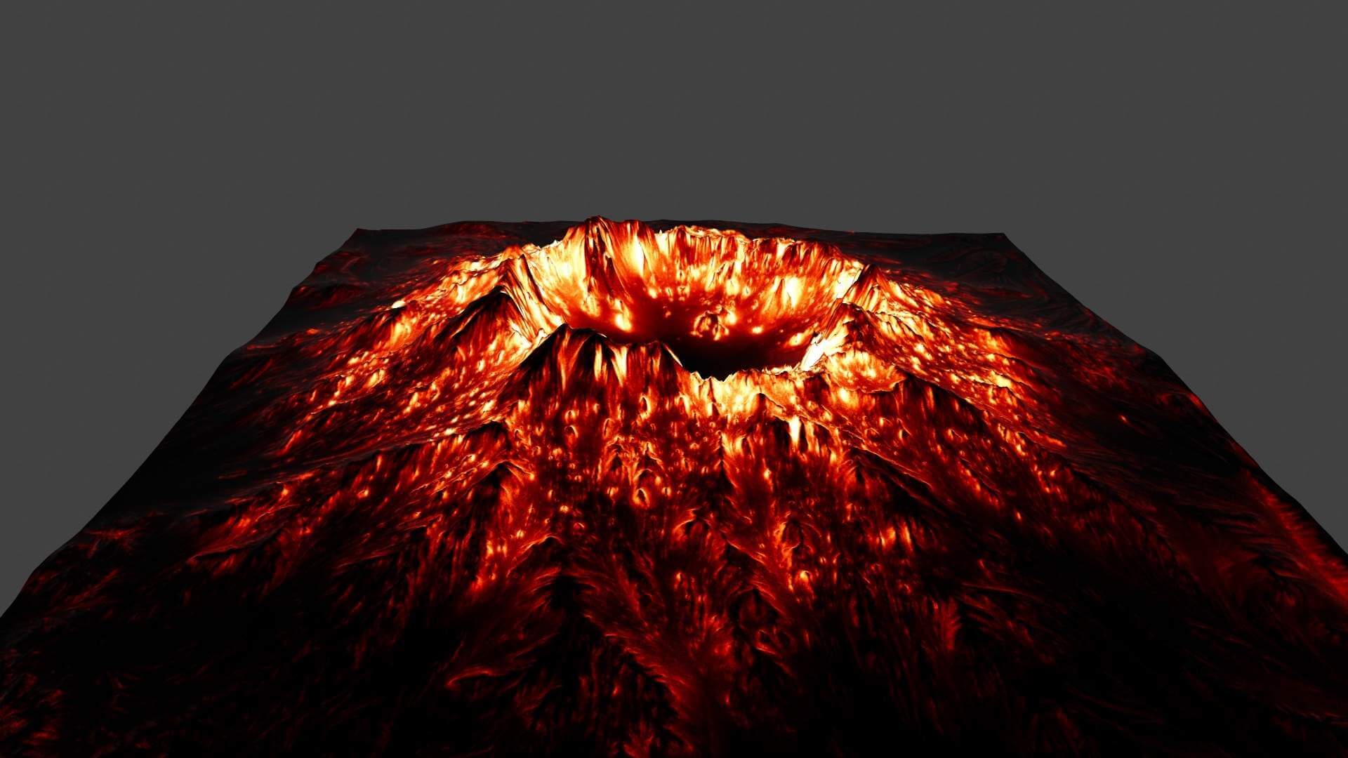 Lava Volcano - 3D Model by icekazim