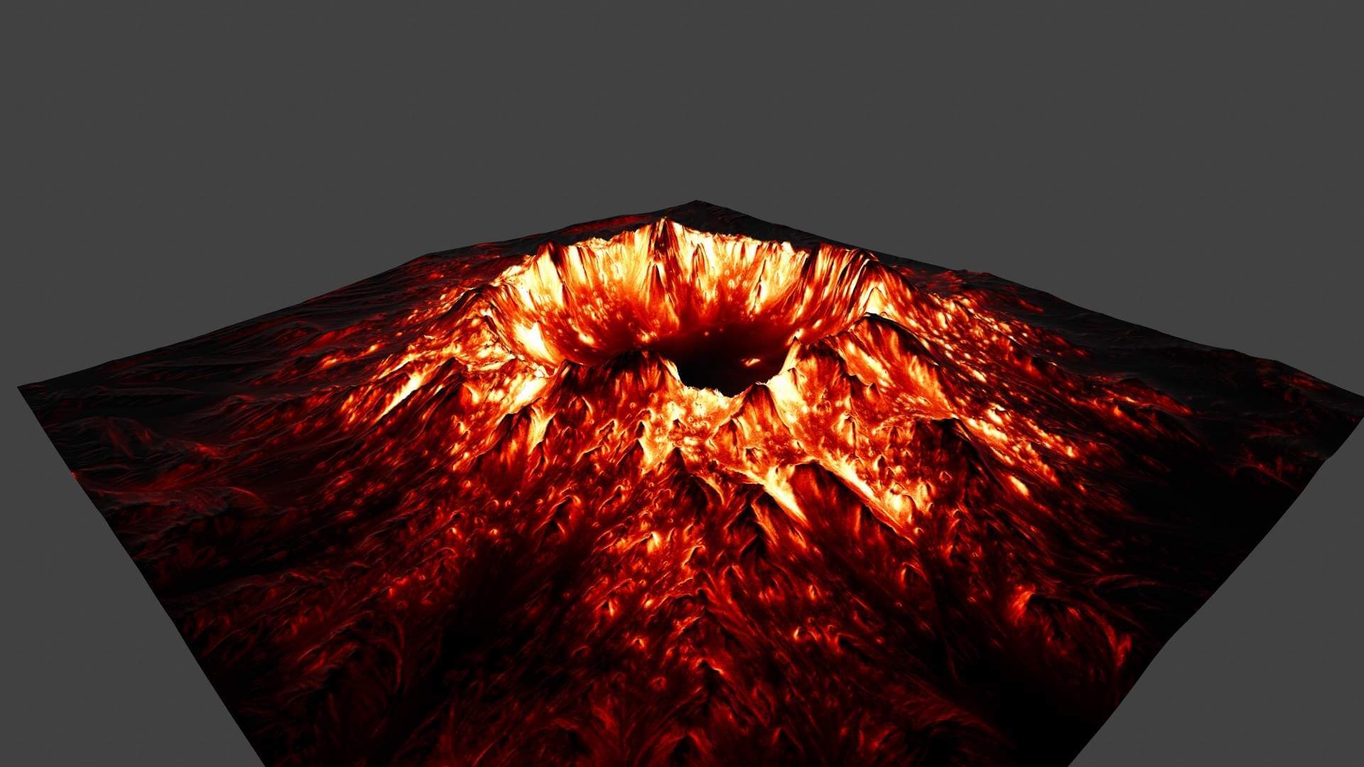 Lava Volcano - 3D Model by icekazim