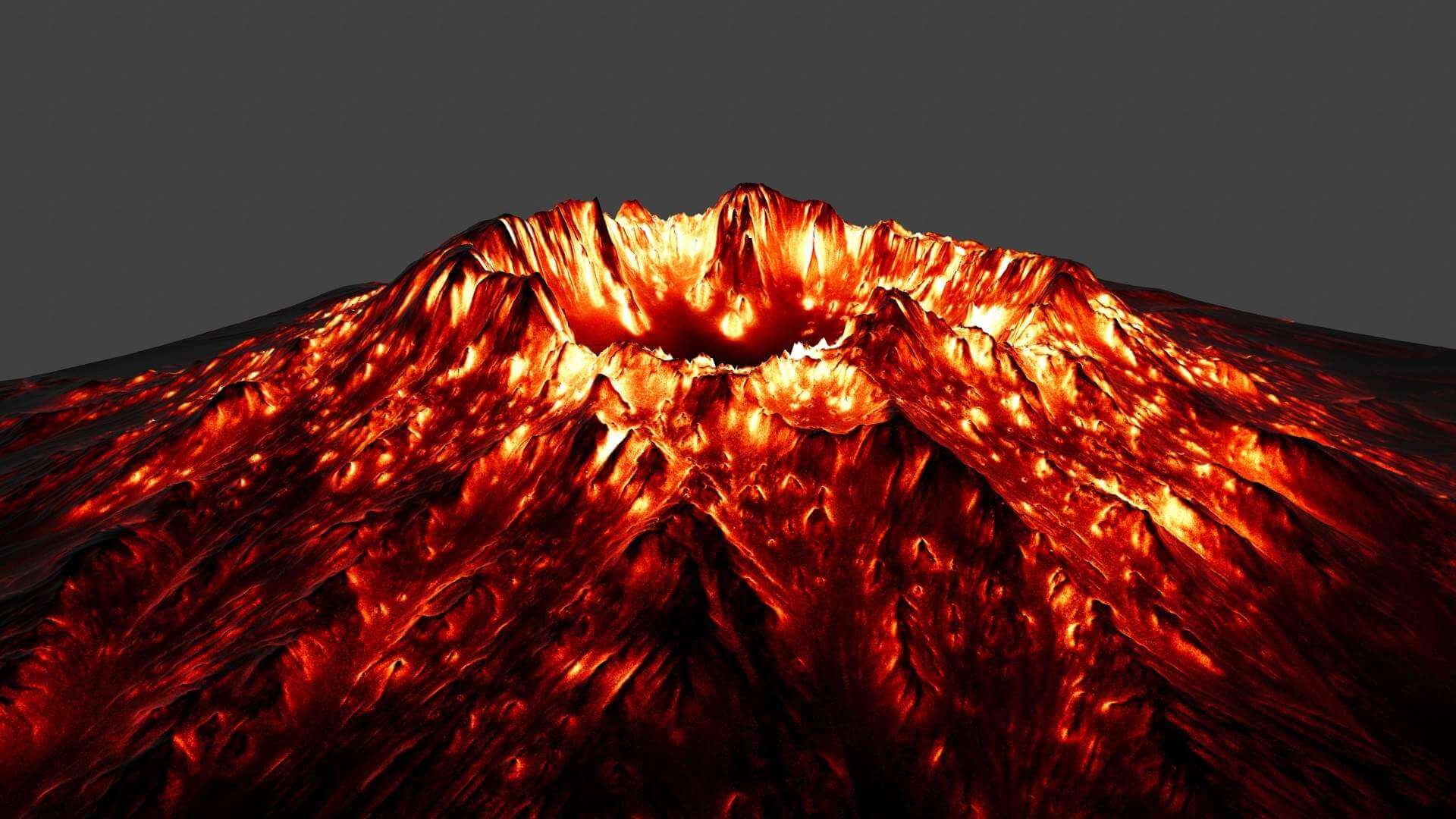 Lava Volcano - 3D Model by icekazim