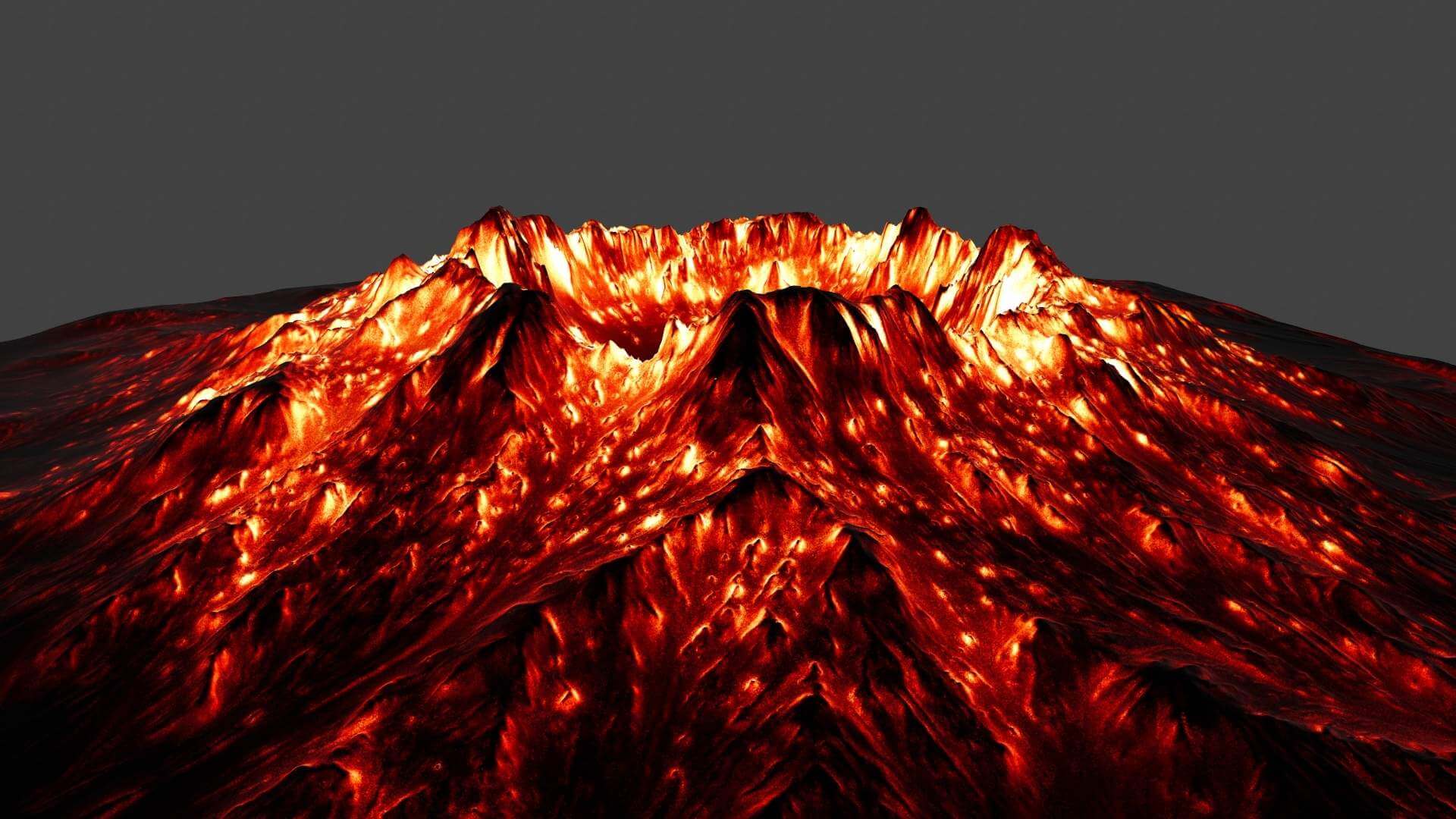 Lava Volcano - 3D Model by icekazim