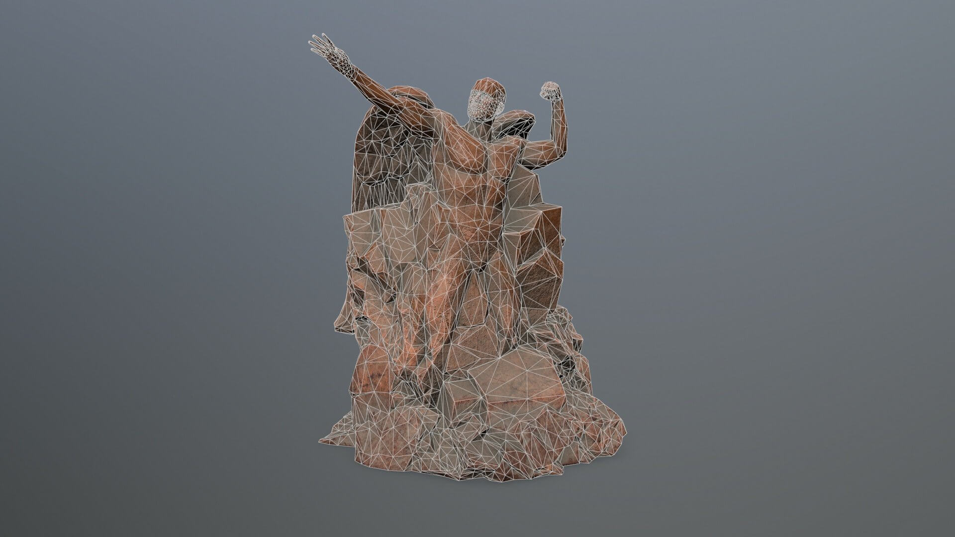 Man Statue 01 - 3D Model by icekazim