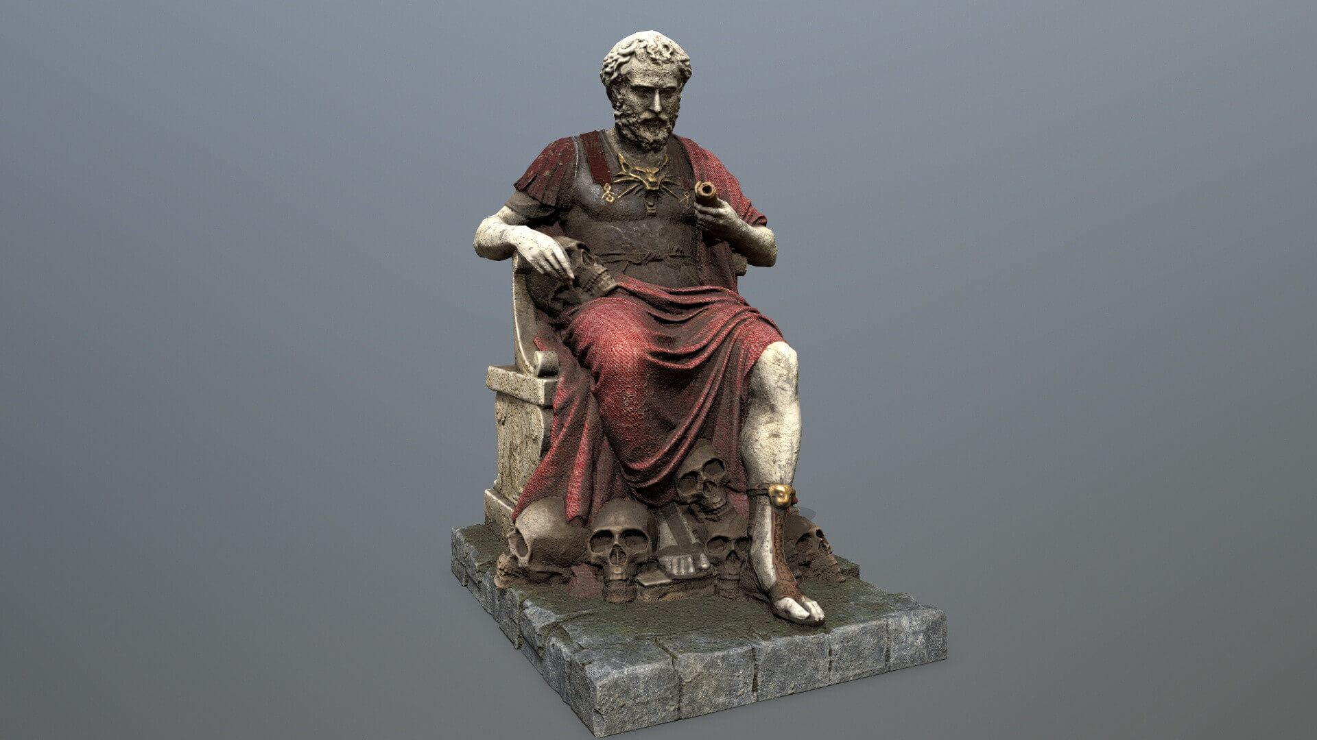 Man Statue 1 - 3D Model by icekazim