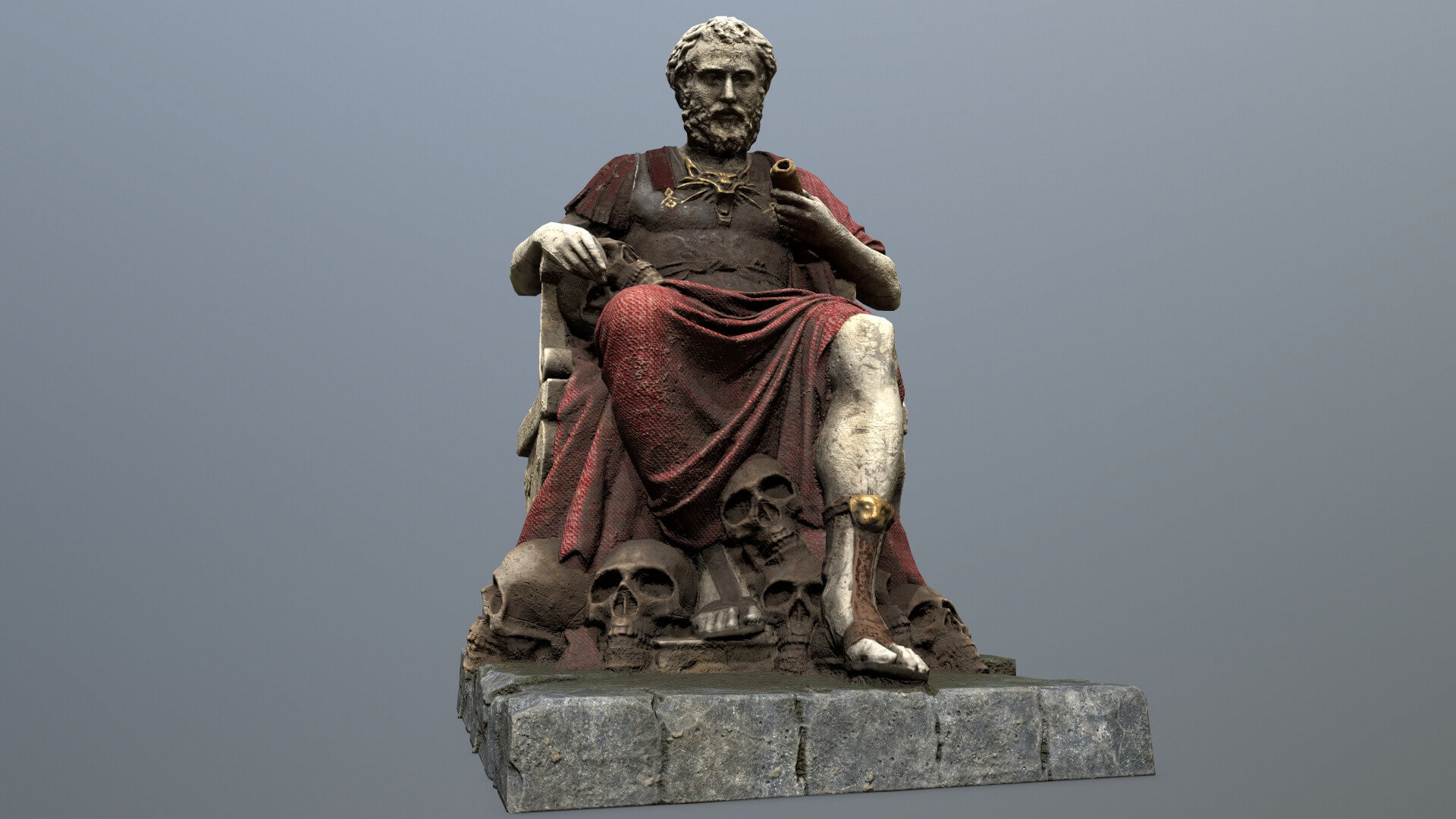 Man Statue 1 - 3D Model by icekazim