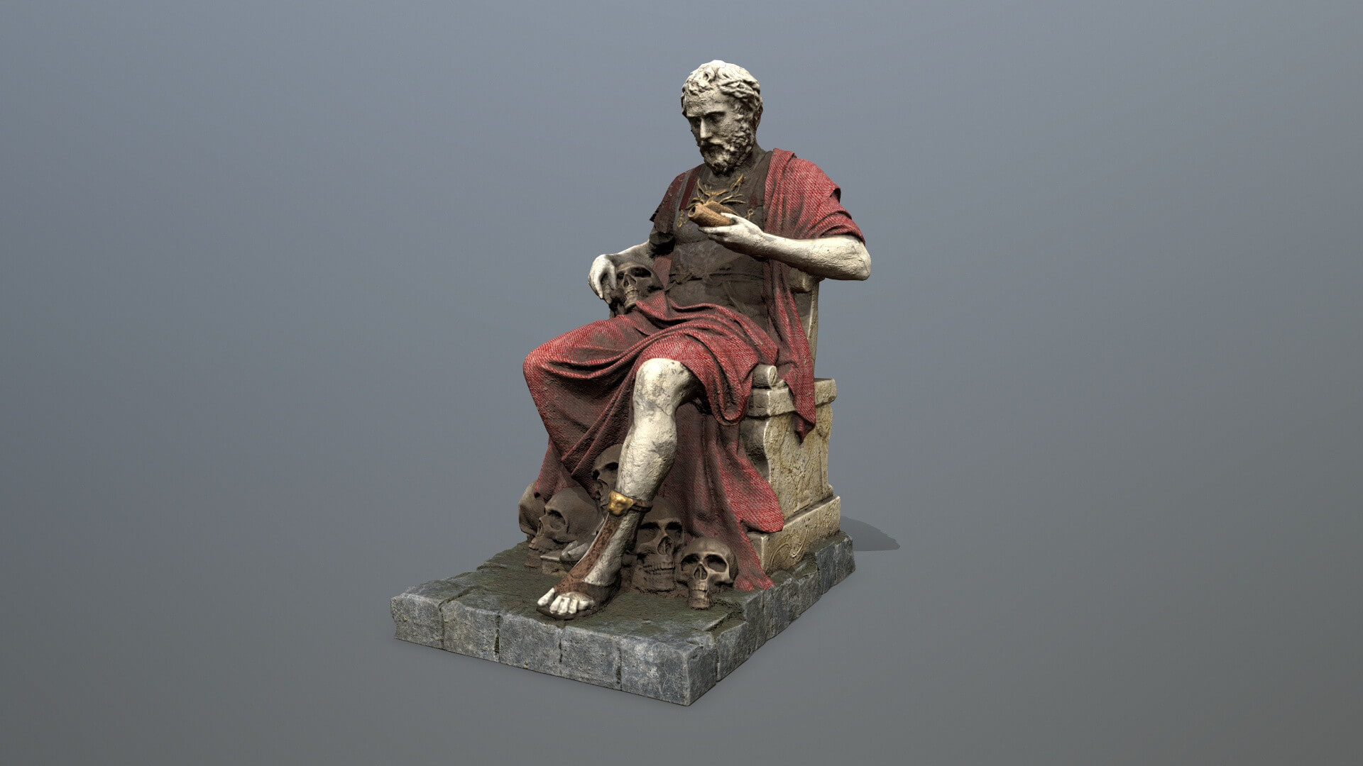 Man Statue 1 - 3D Model by icekazim