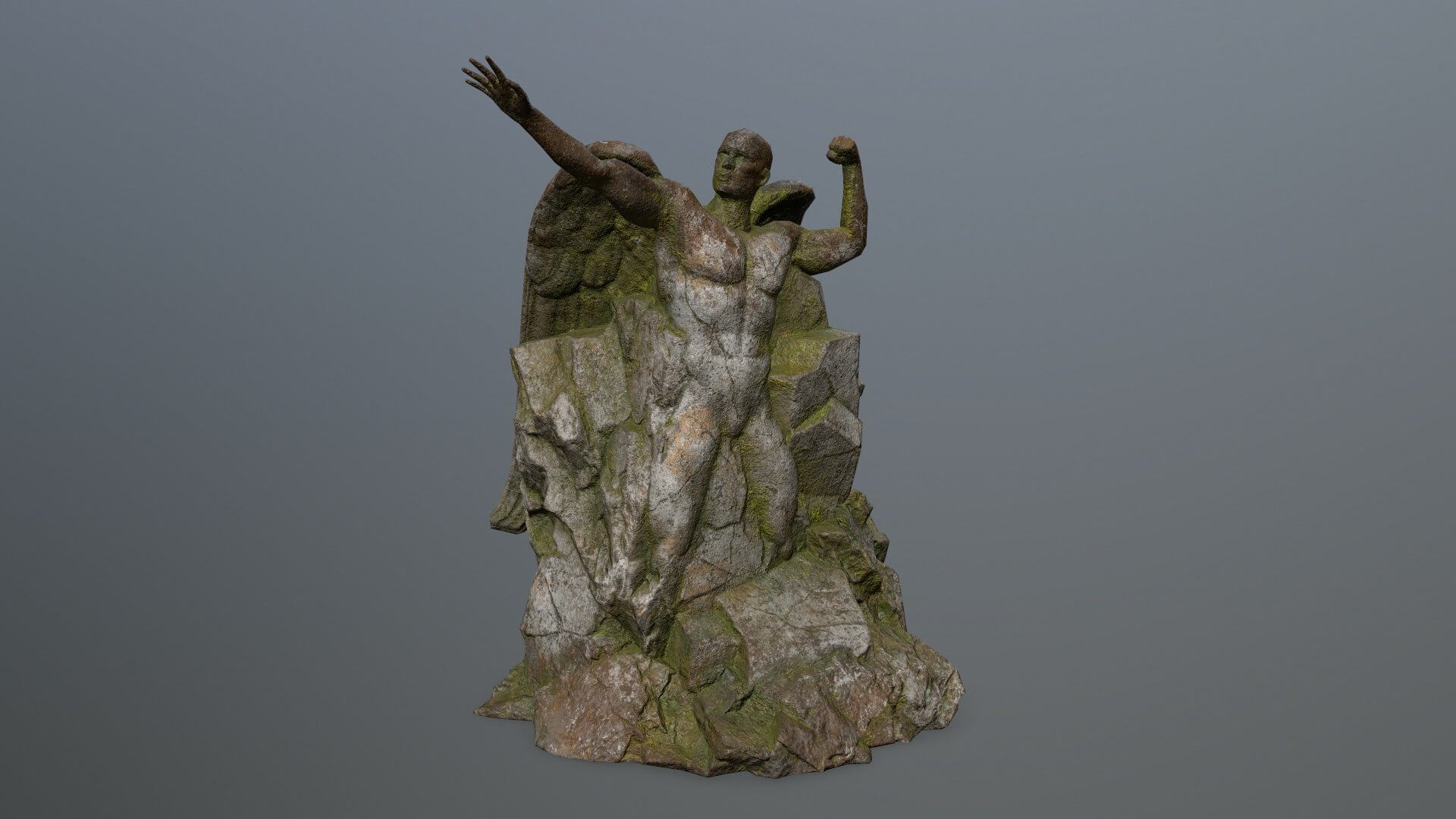 Man Statue 1 - 3D Model by icekazim