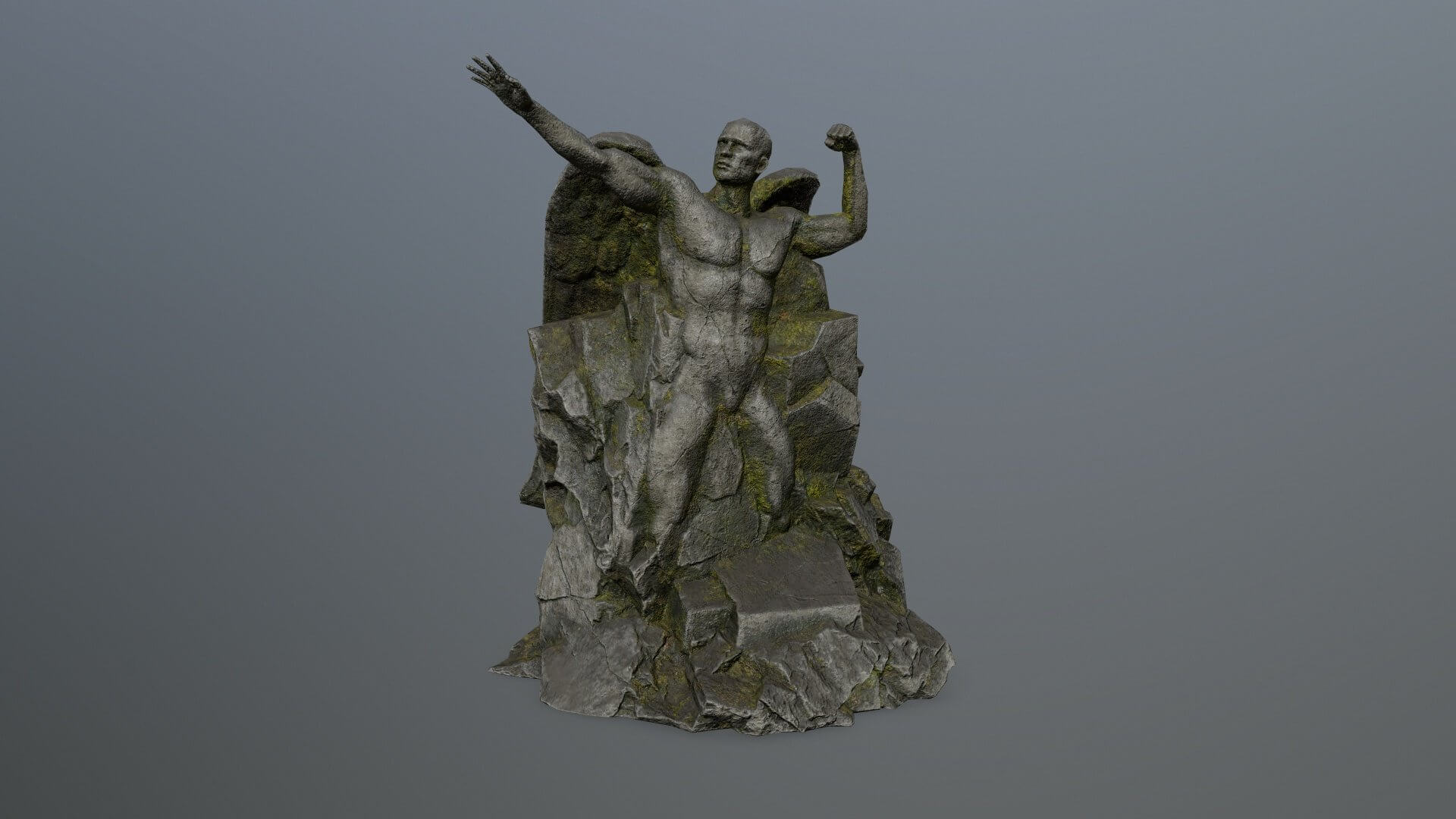 Man Statue 1 - 3D Model by icekazim