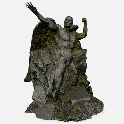 Man Statue 1 - 3D Model by icekazim