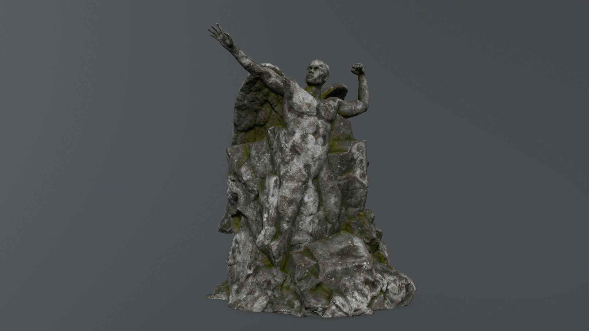Man Statue 3 - 3D Model by icekazim
