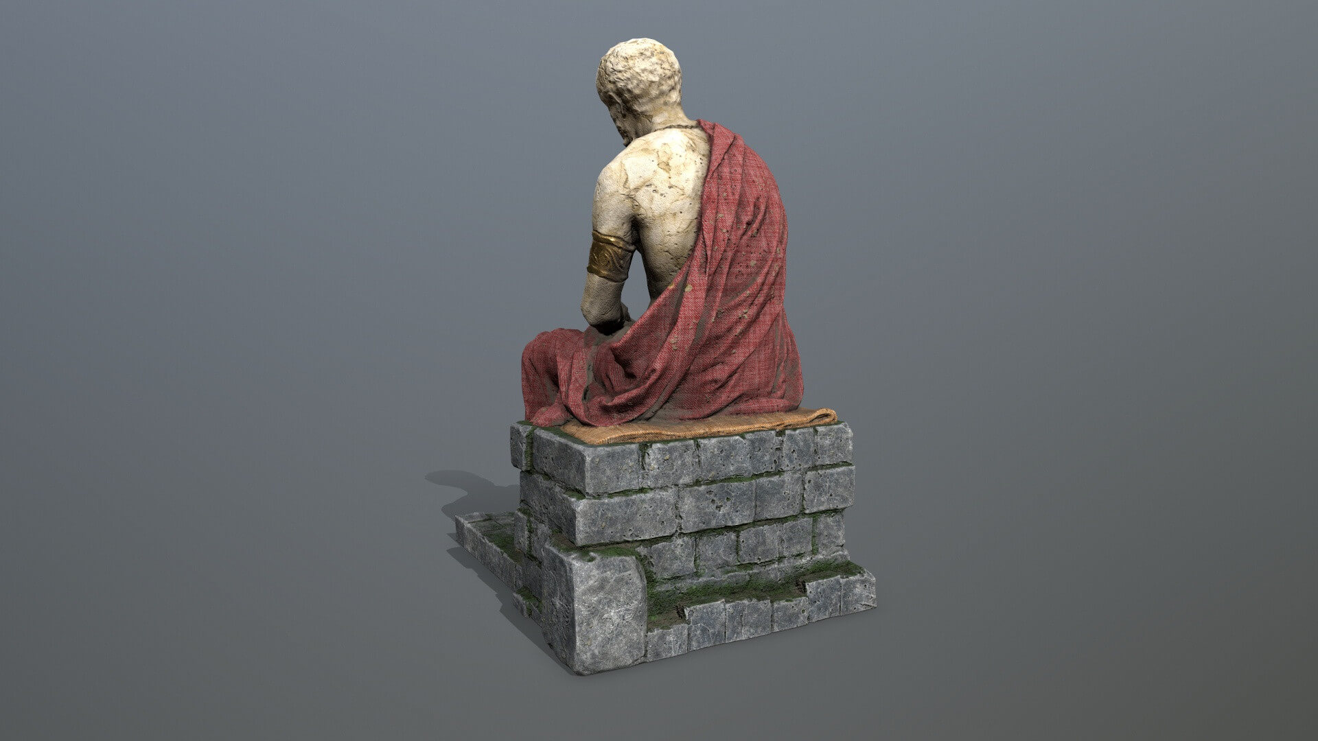 Man Statue 2 - 3D Model by icekazim
