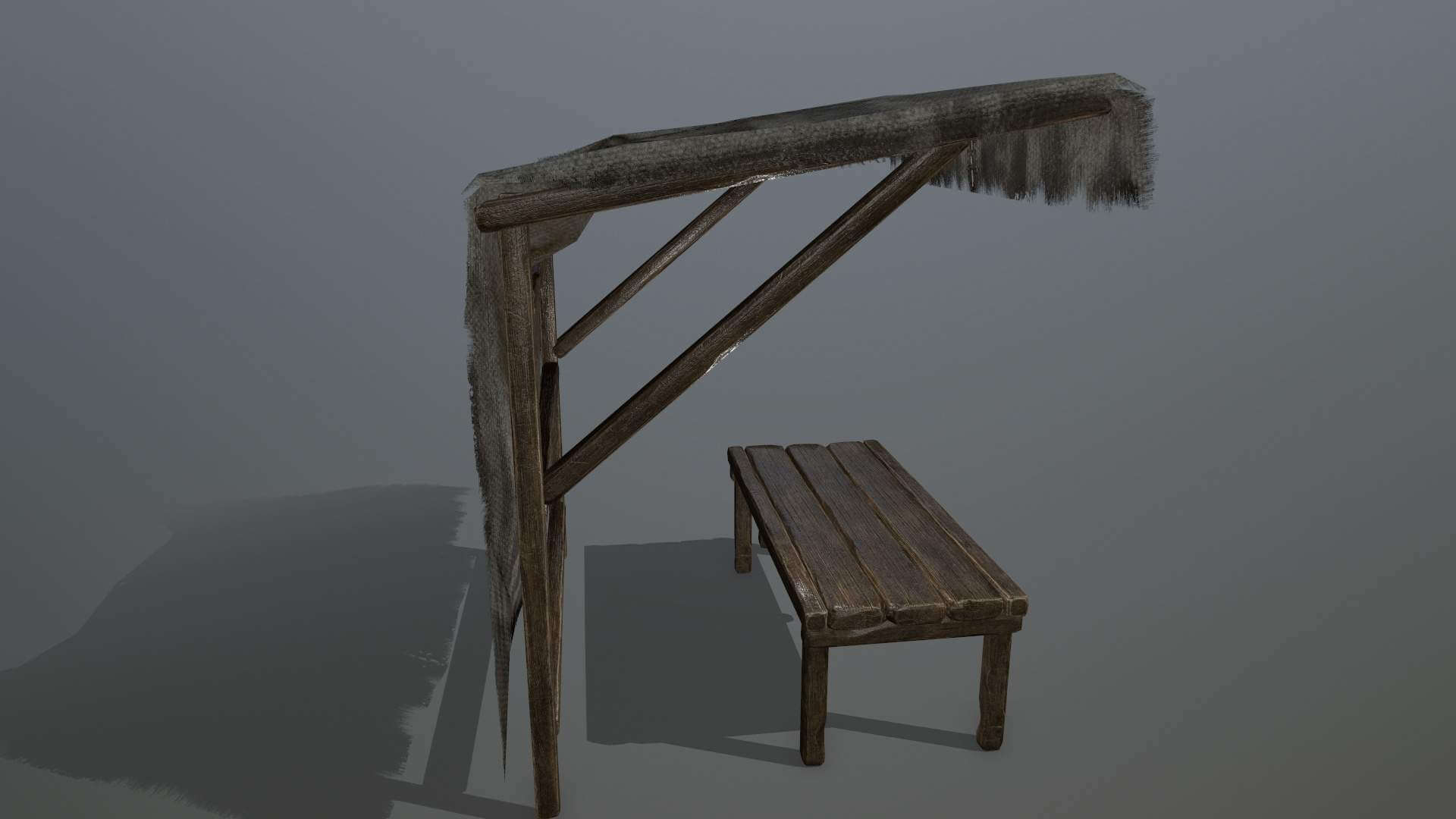 Market Bench - 3D Model by icekazim