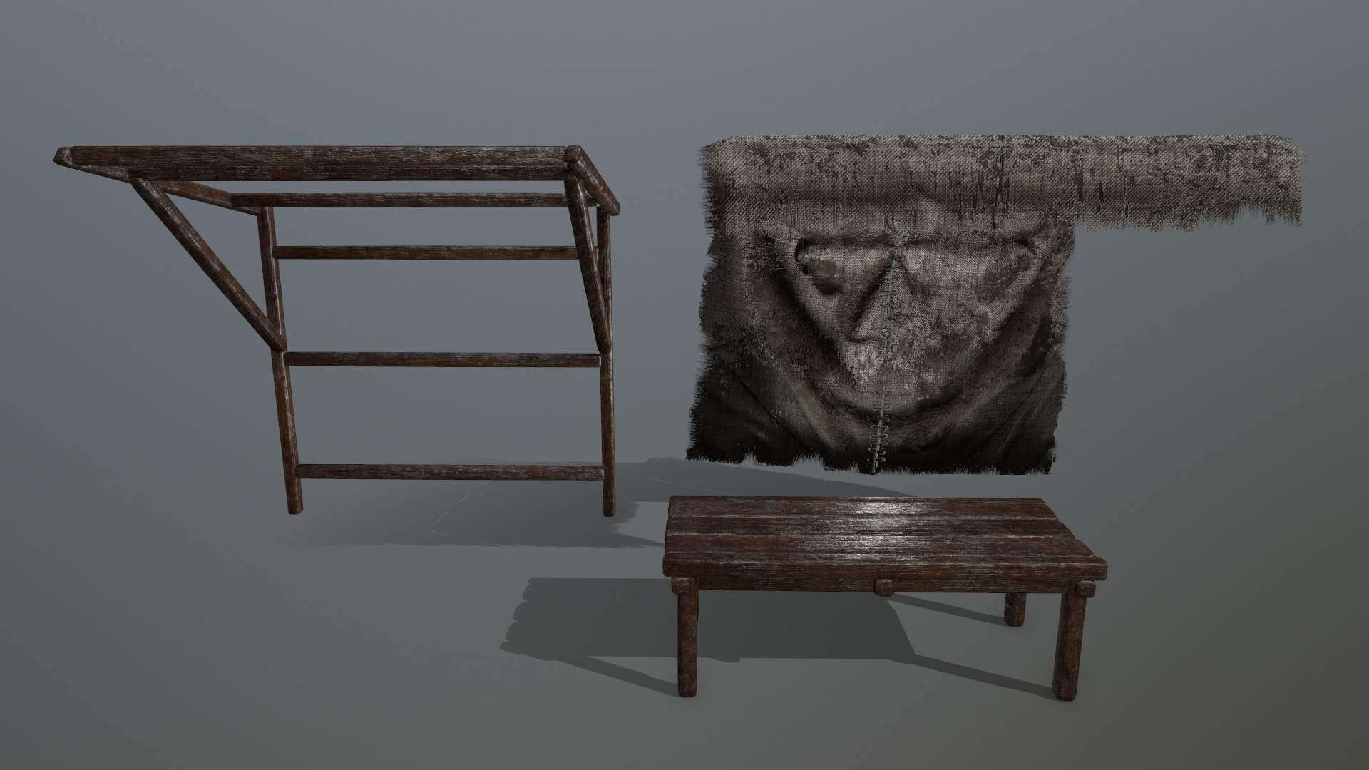 Market Bench - 3D Model by icekazim