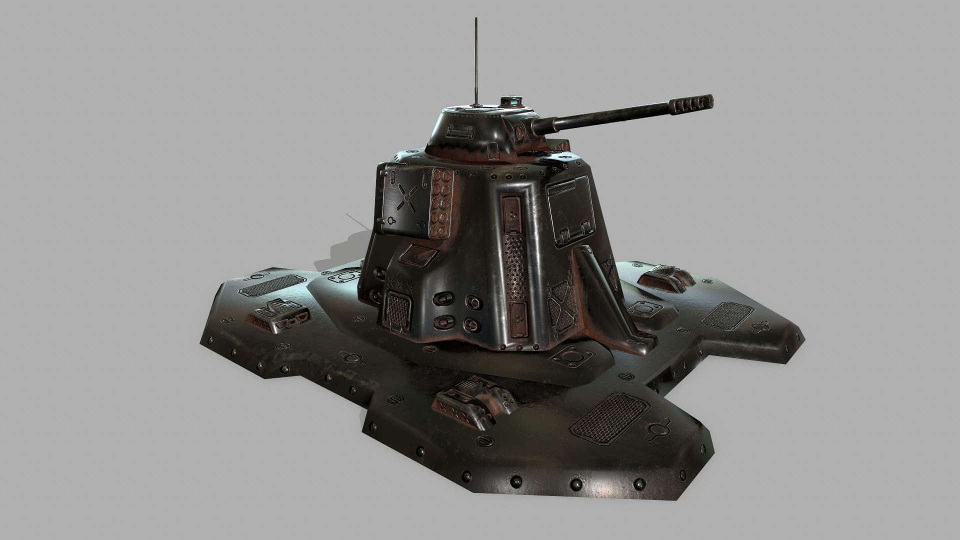 Missile Turret - 3D Model by icekazim