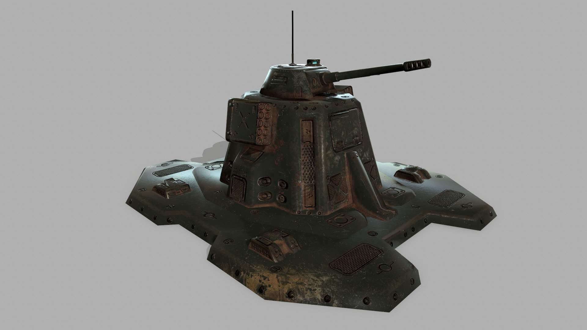 Missile Turret - 3D Model by icekazim