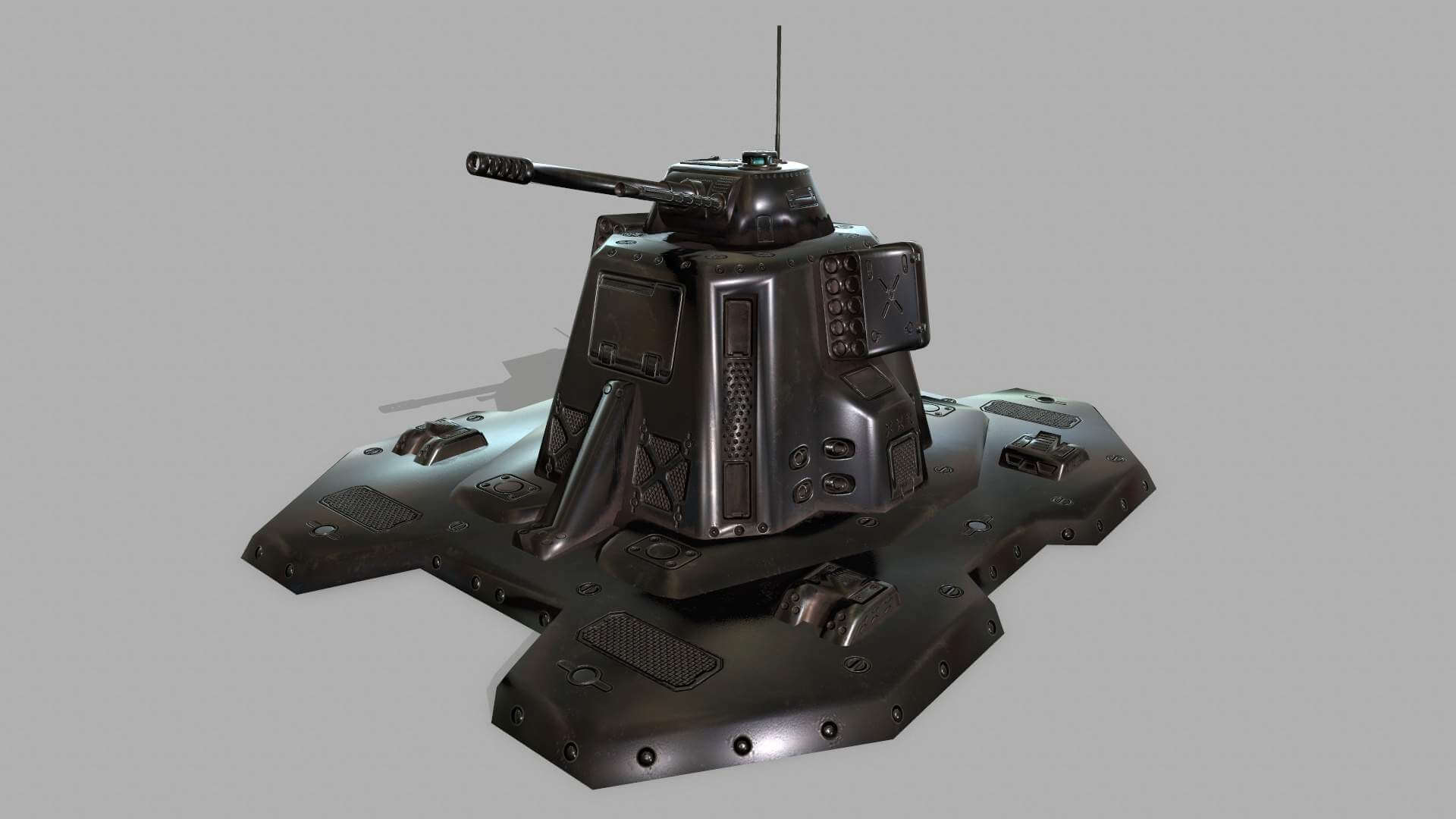Missile Turret - 3D Model by icekazim