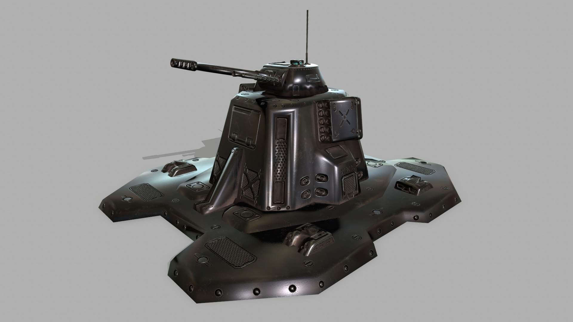 Missile Turret - 3D Model by icekazim