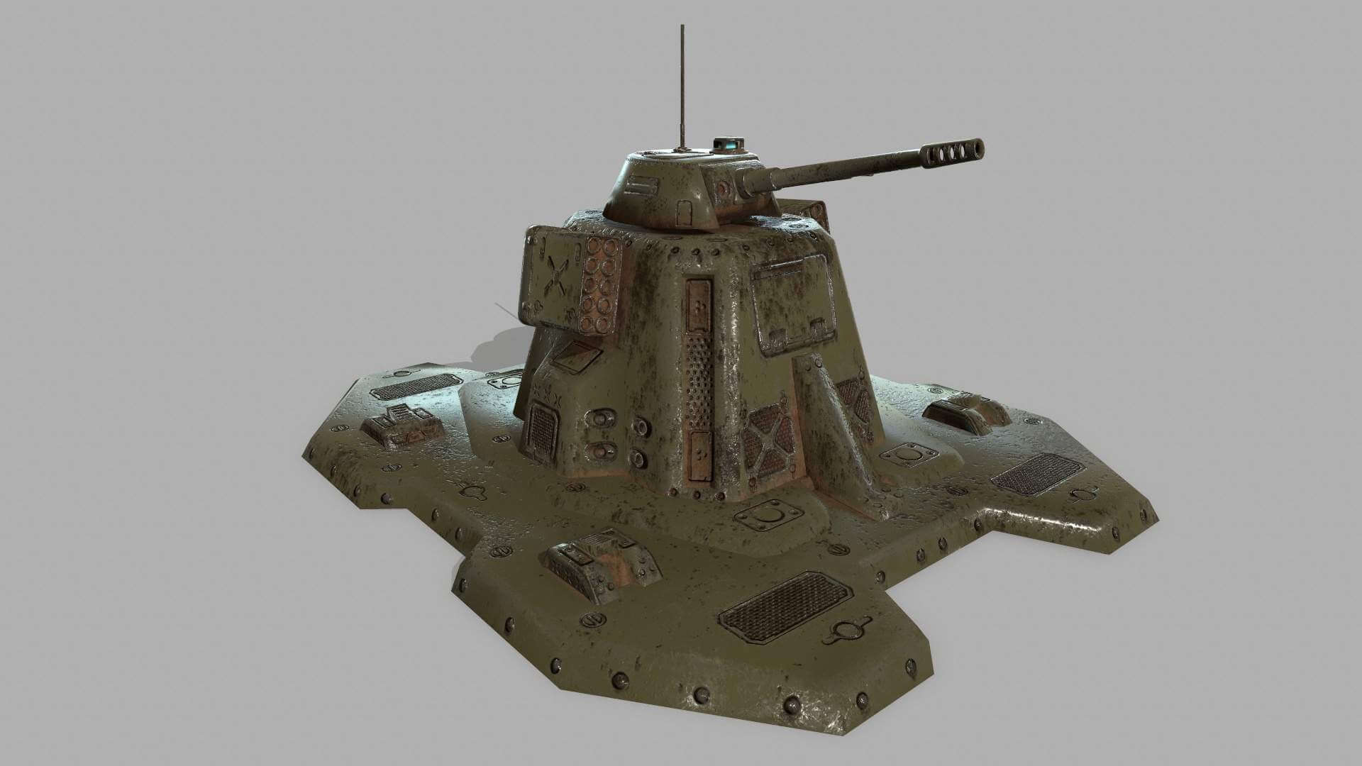 Missile Turret - 3D Model by icekazim