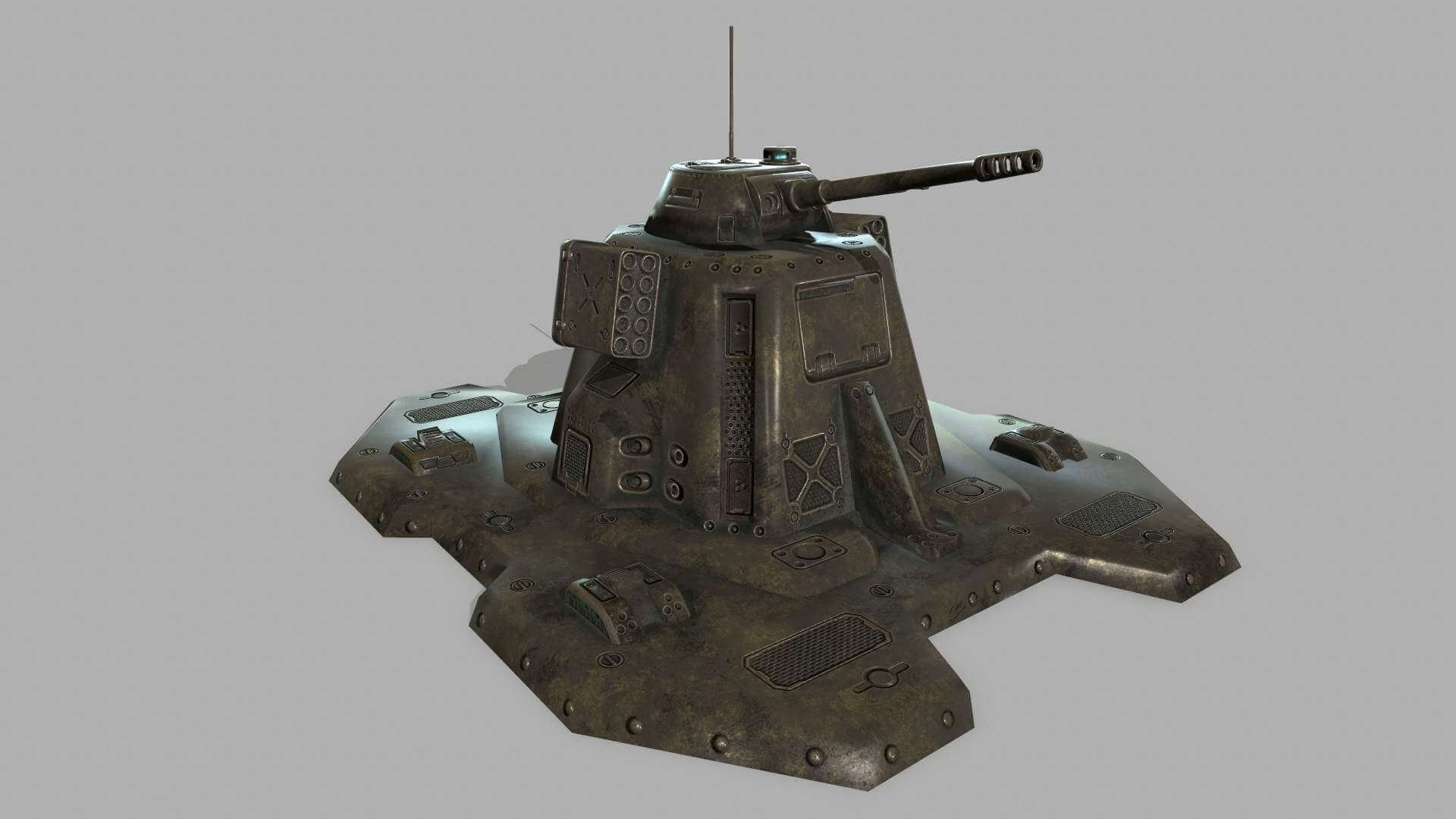 Missile Turret - 3D Model by icekazim