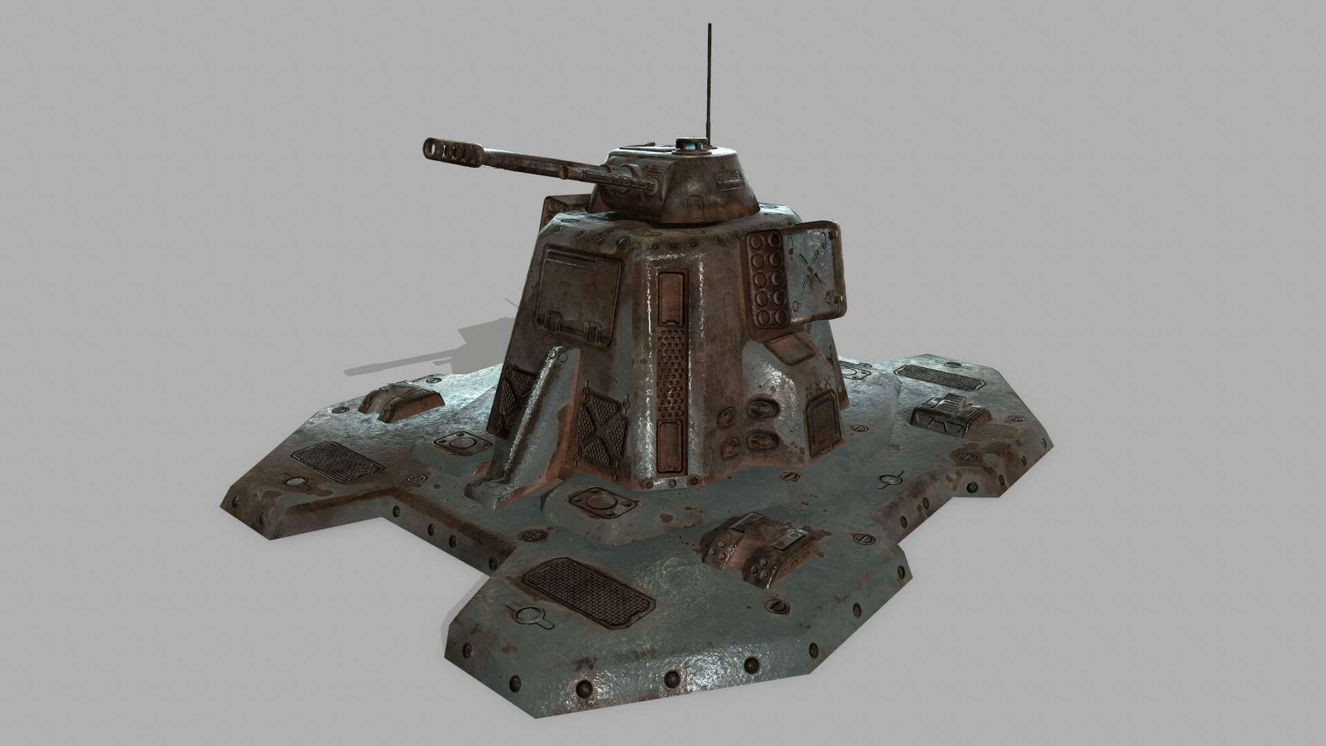 Missile Turret - 3D Model by icekazim