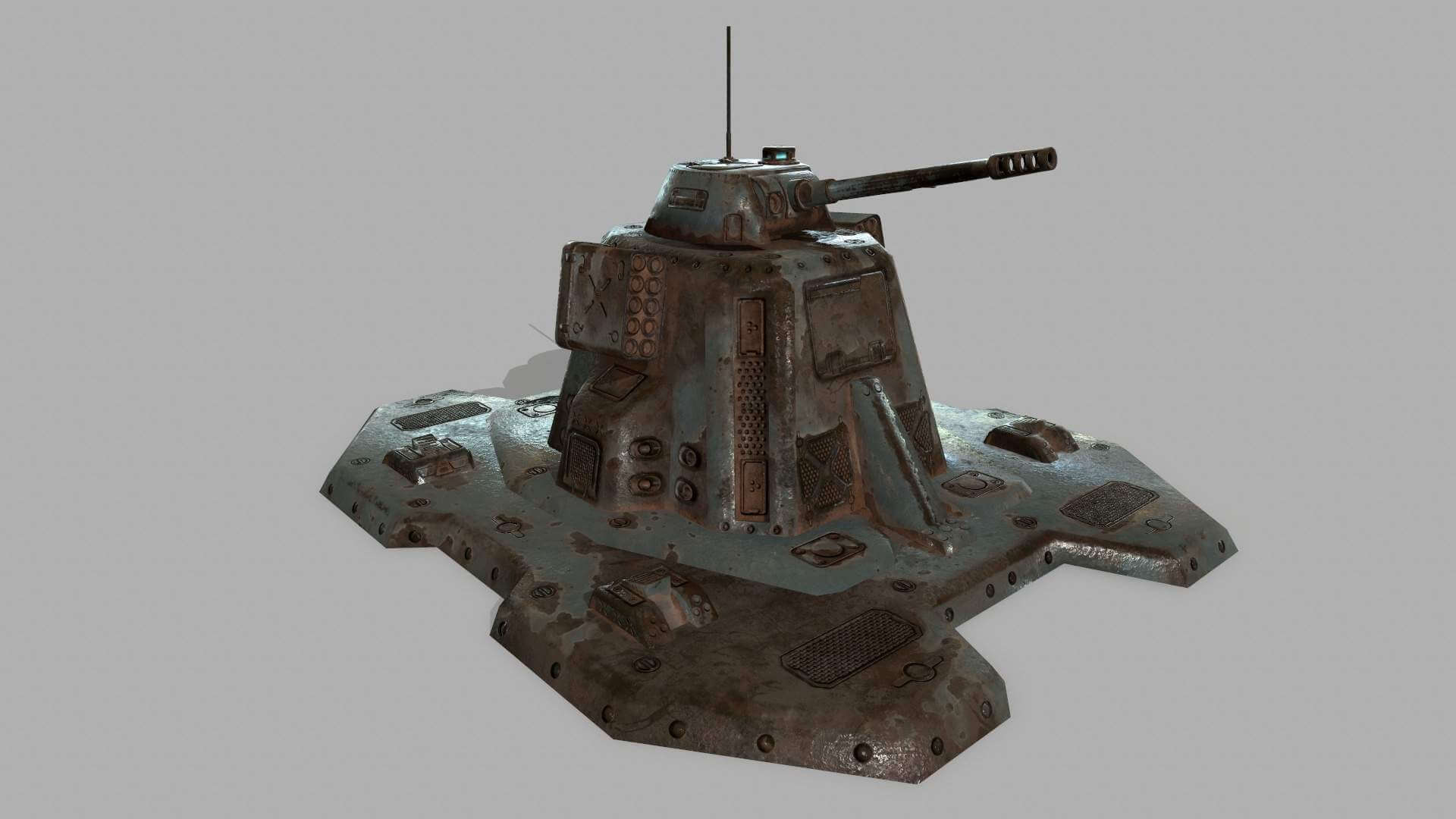 Missile Turret - 3D Model by icekazim