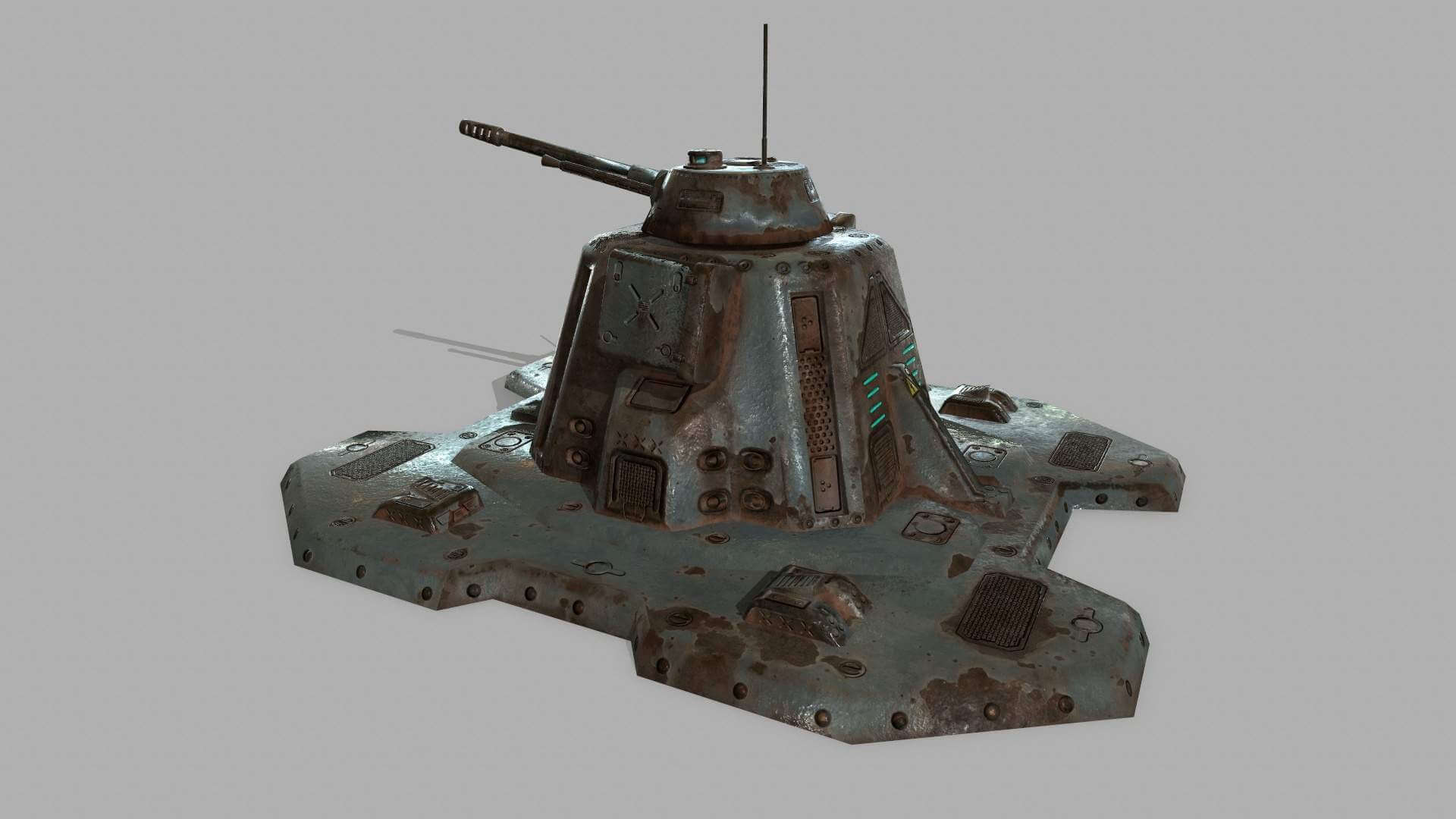 Missile Turret - 3D Model by icekazim