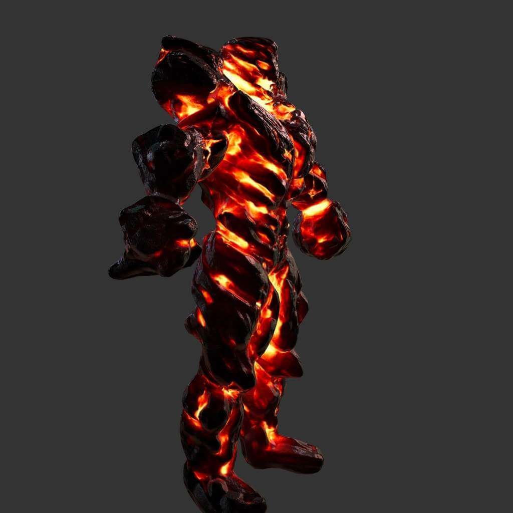 Lava Monster - 3D Model by icekazim