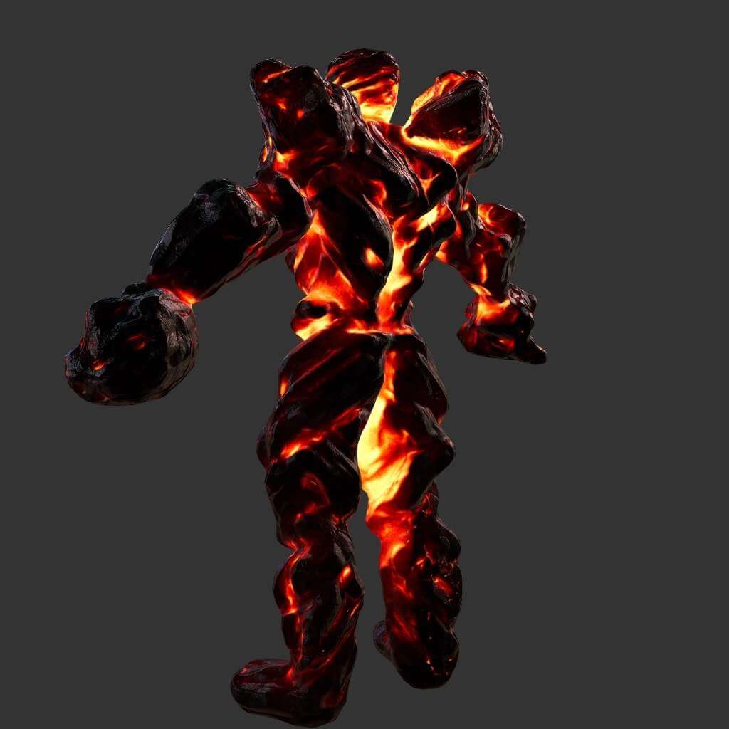 Lava Monster - 3D Model by icekazim