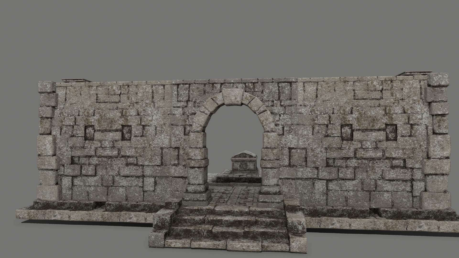 Old Ruin Set - 3D Model by icekazim