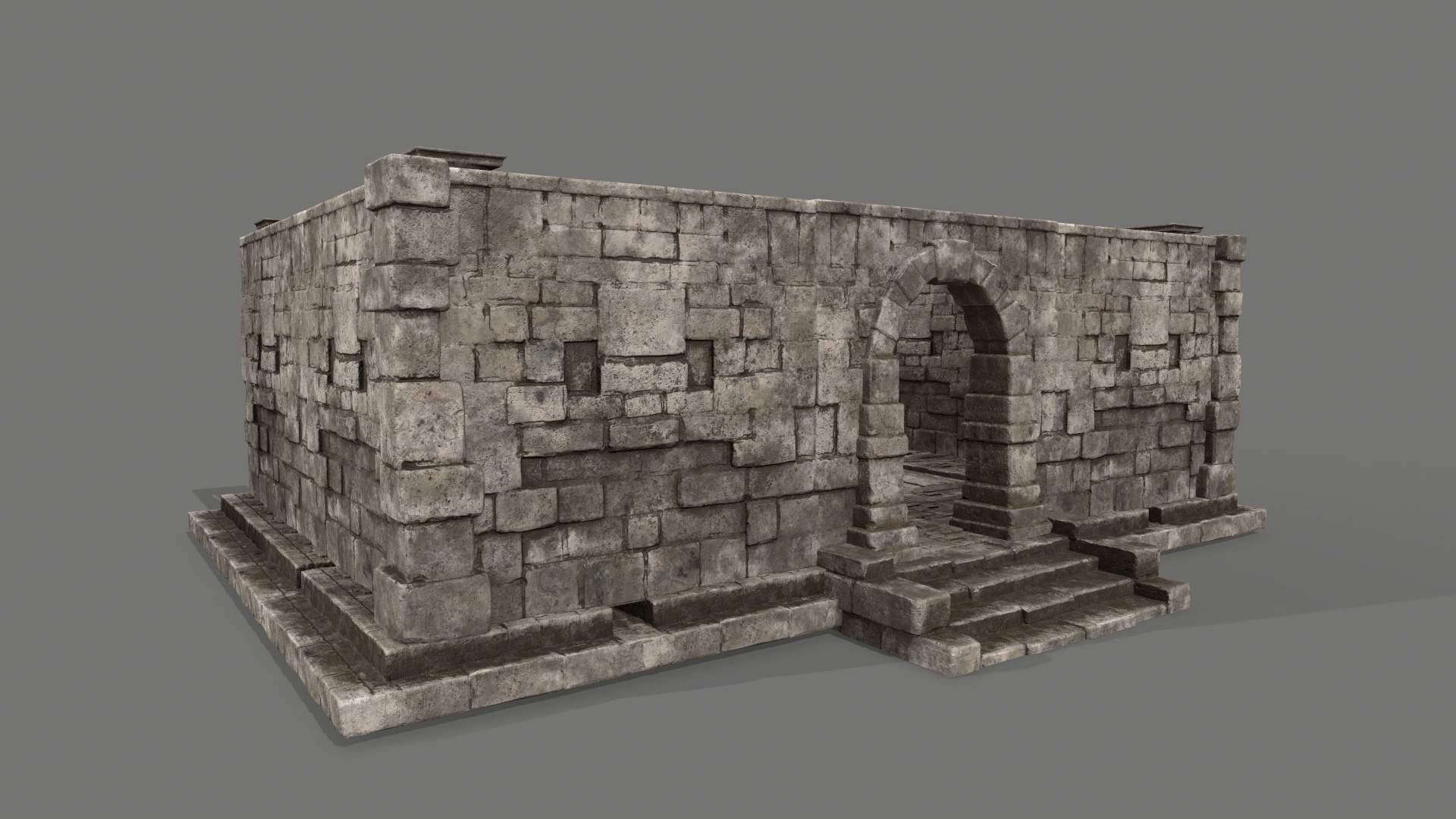 Old Ruin - 3D Model by icekazim