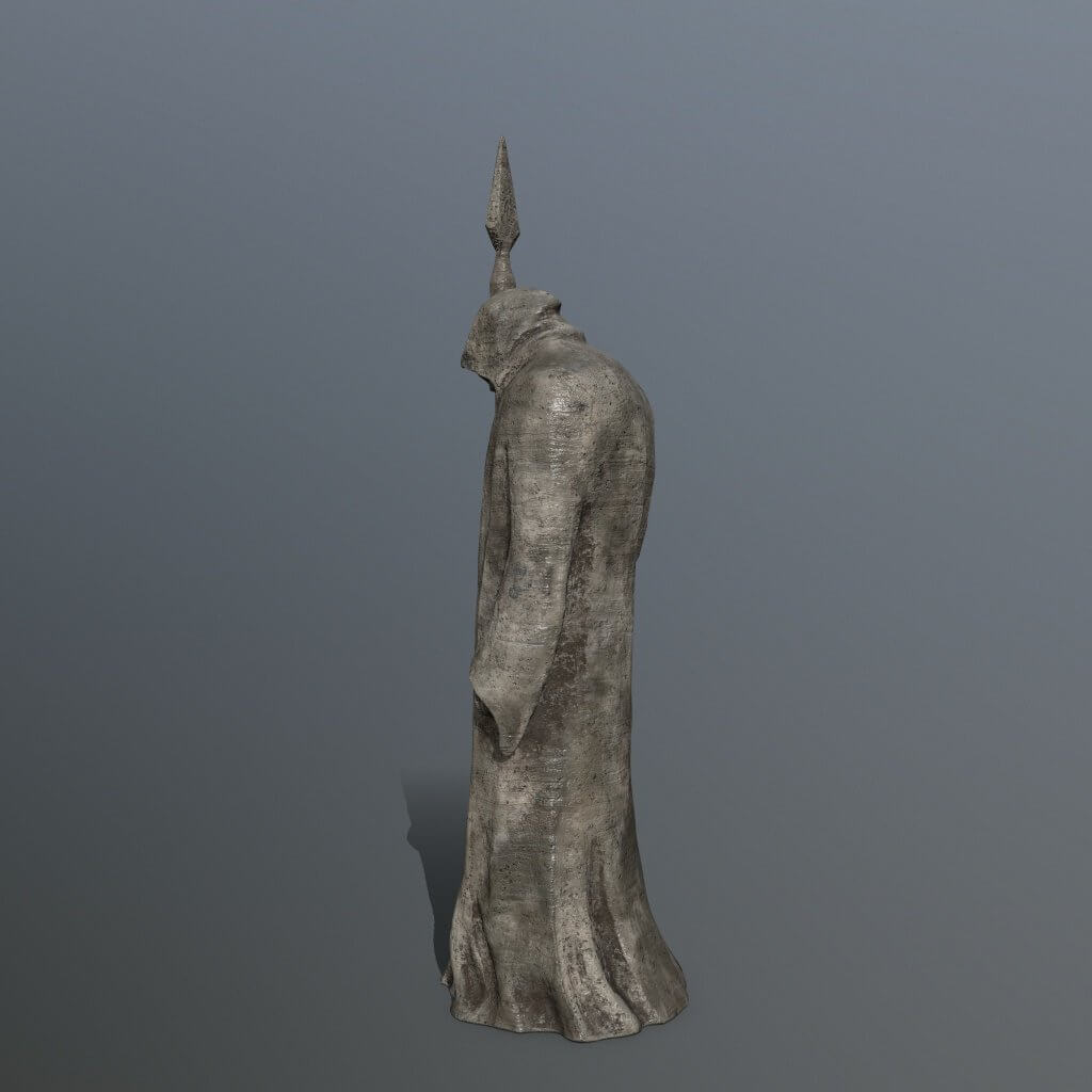 Old Statue - 3D Model by icekazim