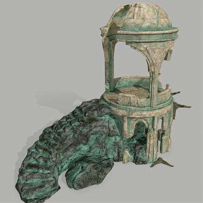 Old Temple - 3D Model by icekazim