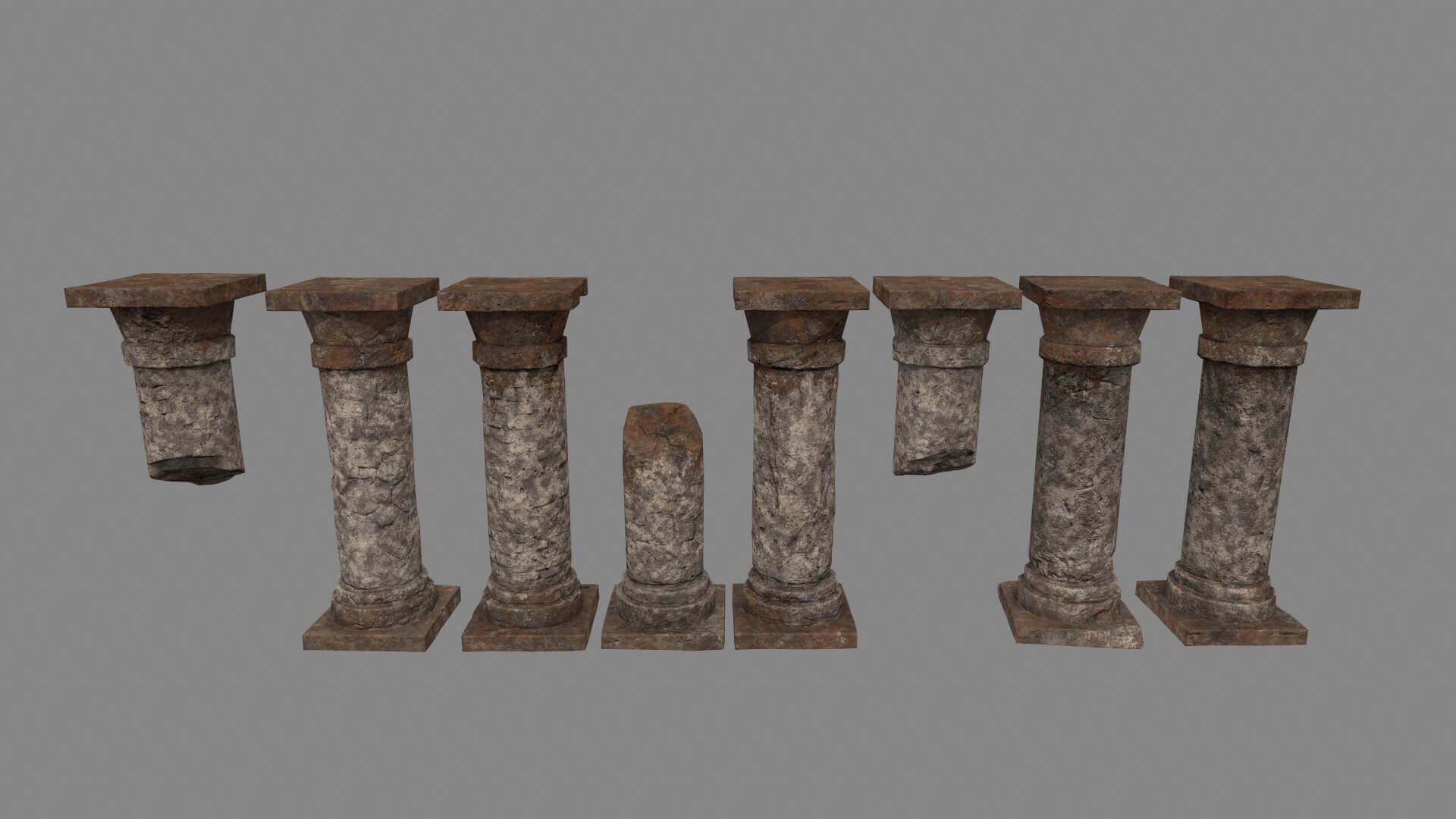 Pillar Set - 3D Model by icekazim