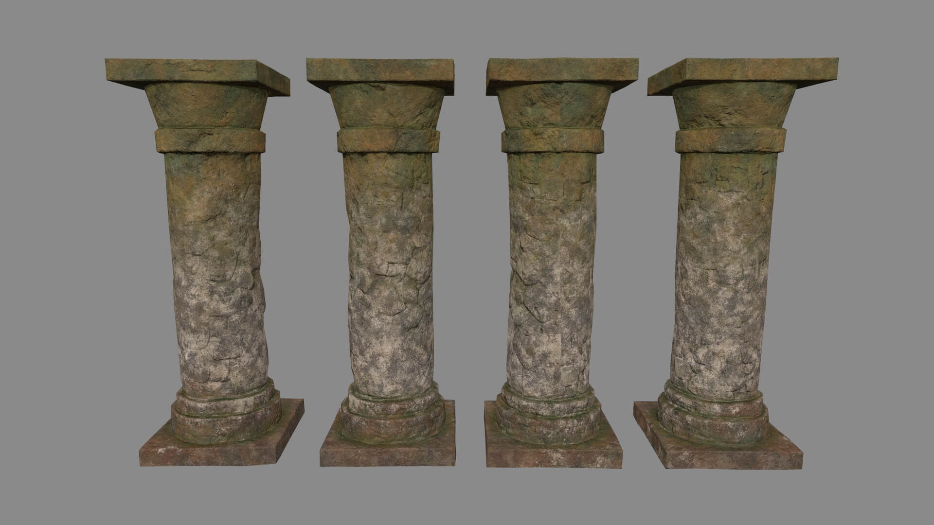 Pillar Set - 3D Model by icekazim