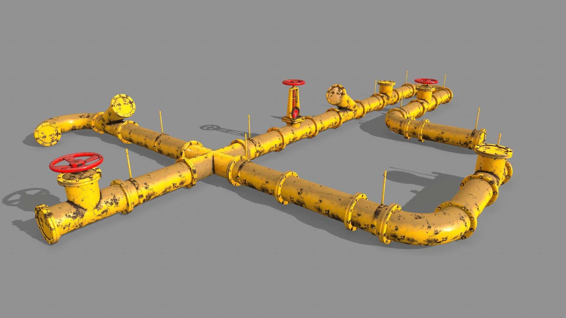 Pipe Set - 3D Model by icekazim