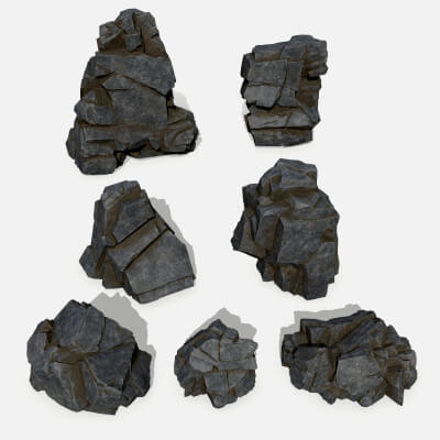 Rock Set 5 - 3D Model by icekazim