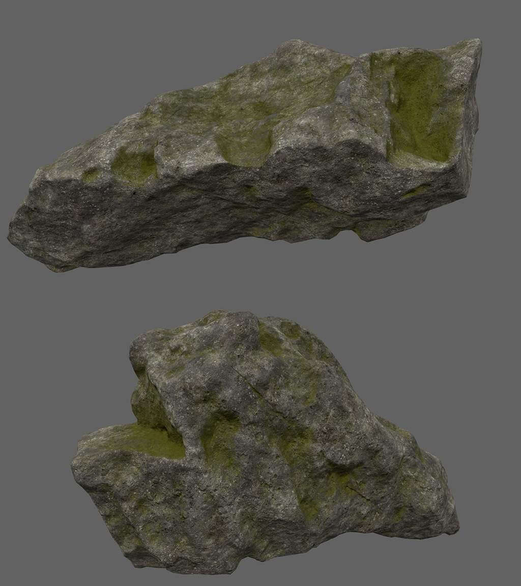 Rock Set - 3D Model by icekazim