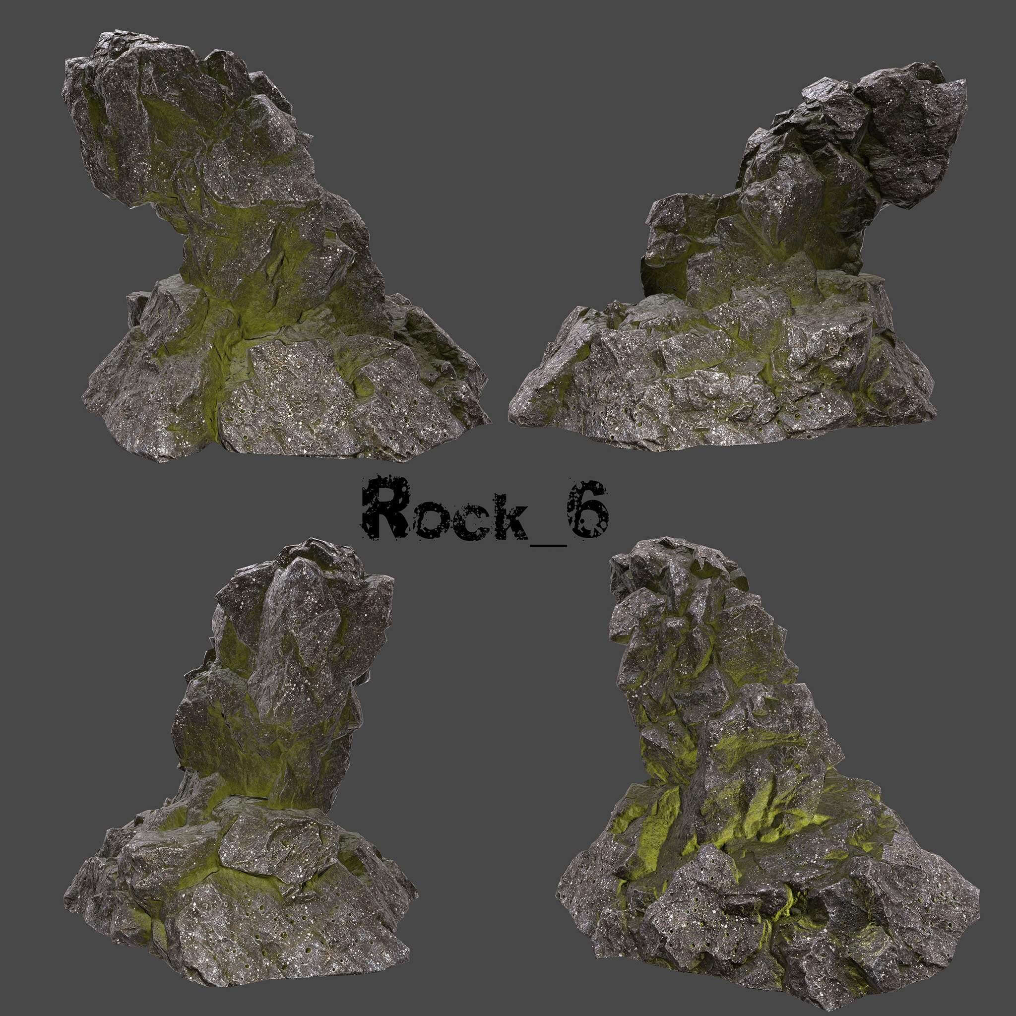 Rock Set - 3D Model by icekazim