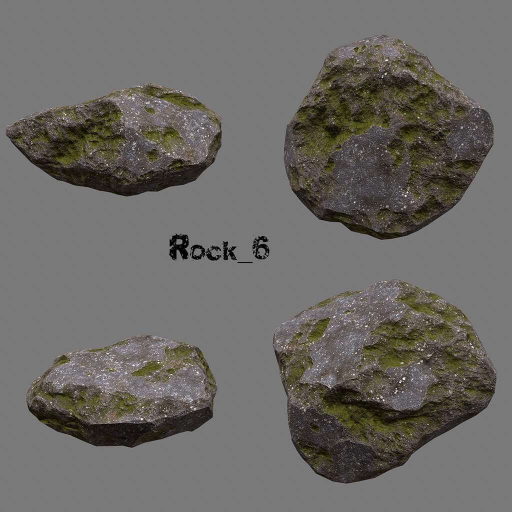 Rock Set - 3D Model by icekazim