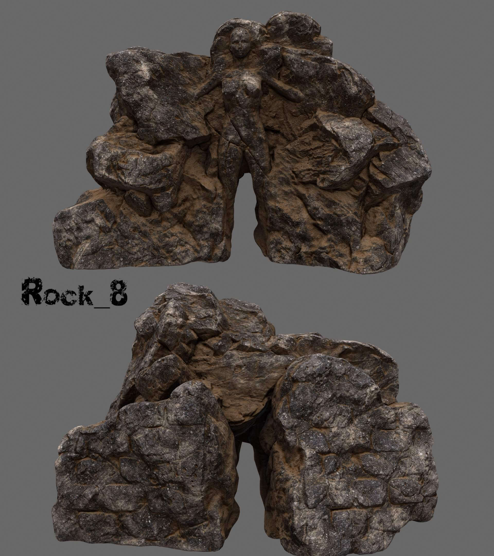 Rock Set - 3D Model by icekazim