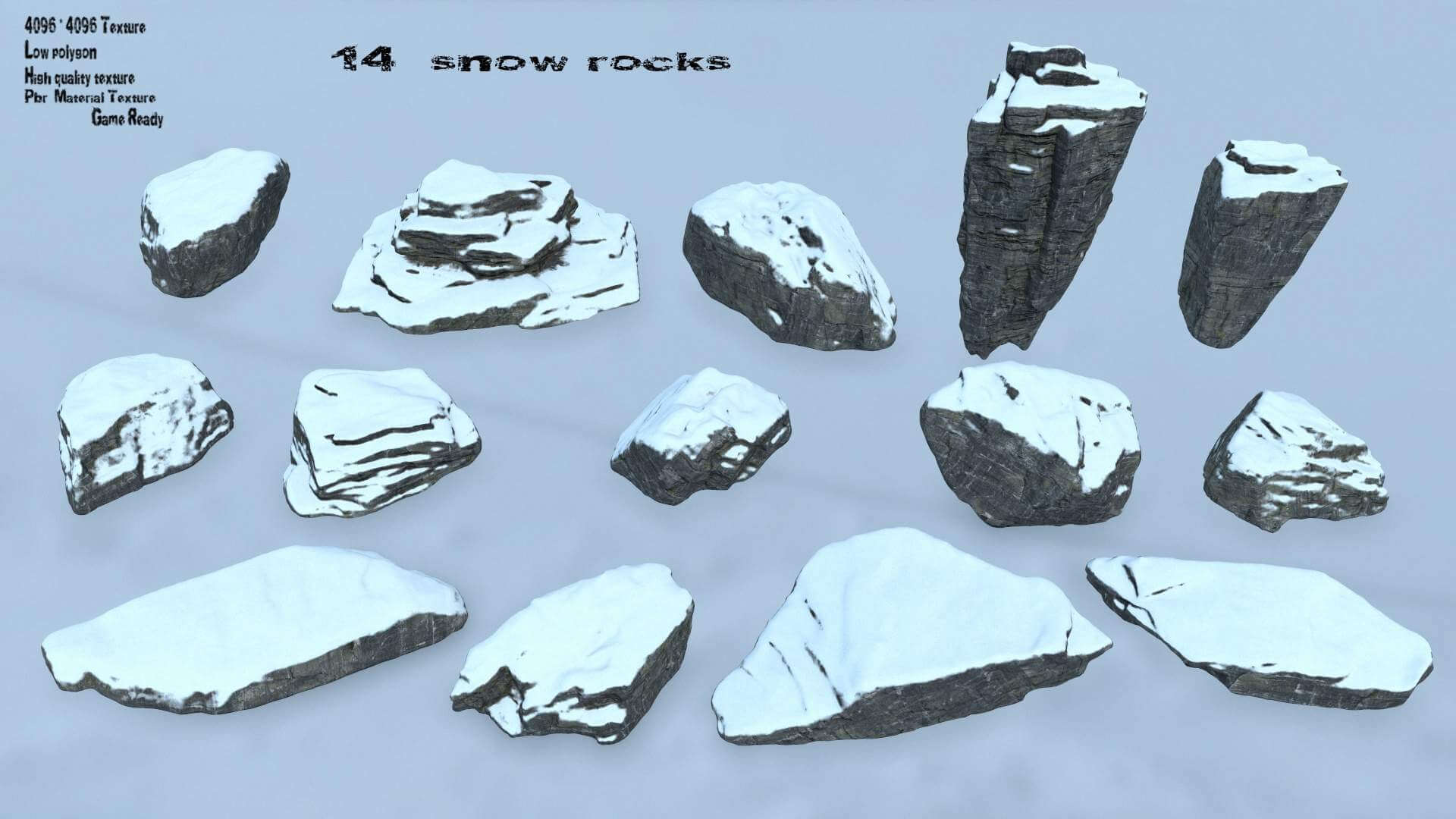 Rock Set - 3D Model by icekazim