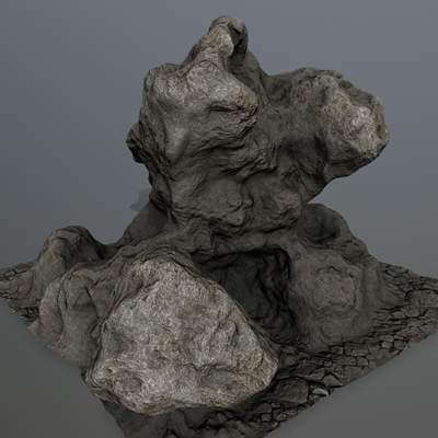 Rock - 3D Model by icekazim