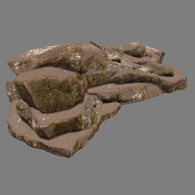Rock - 3D Model by icekazim