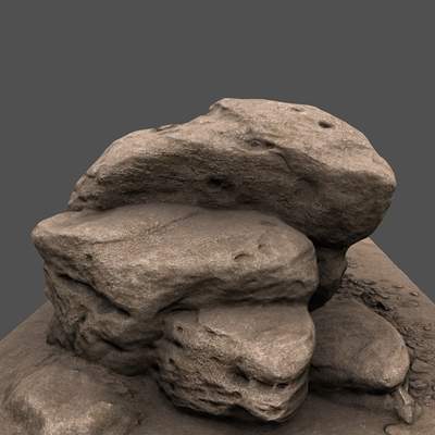 Rock - 3D Model by icekazim