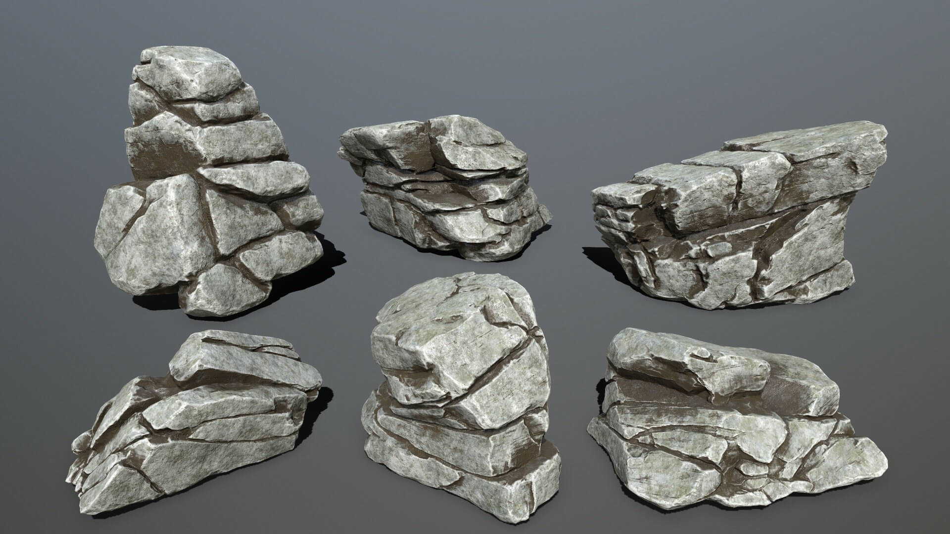 Rocks Collection 1 - 3D Model by icekazim